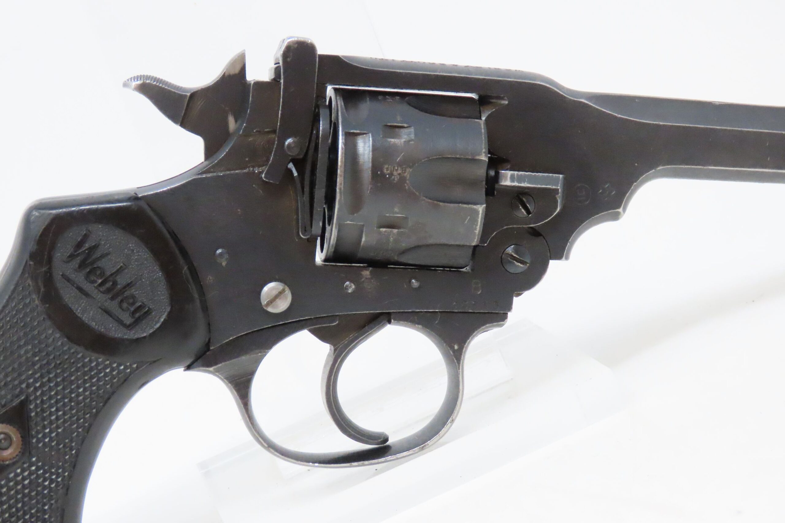 British Webley & Scott Mk. IV Revolver 8.22 C&RAntique021 | Ancestry Guns