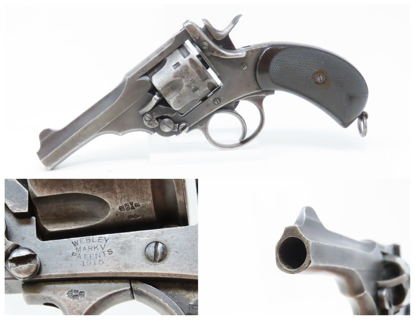 British Webley & Scott Mk. V Revolver 8.22 C&RAntique001 | Ancestry Guns