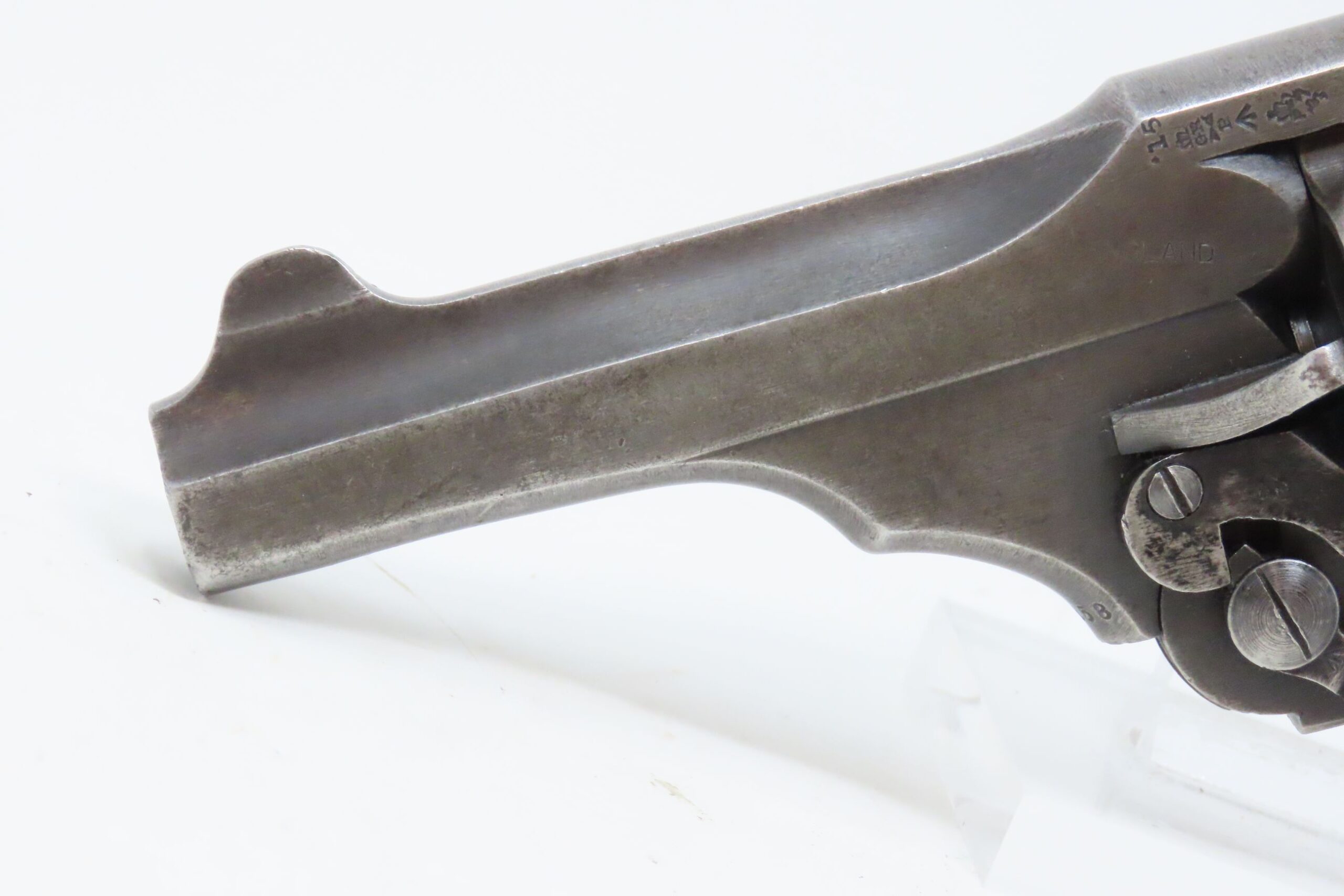 British Webley & Scott Mk. V Revolver 8.22 C&RAntique005 | Ancestry Guns