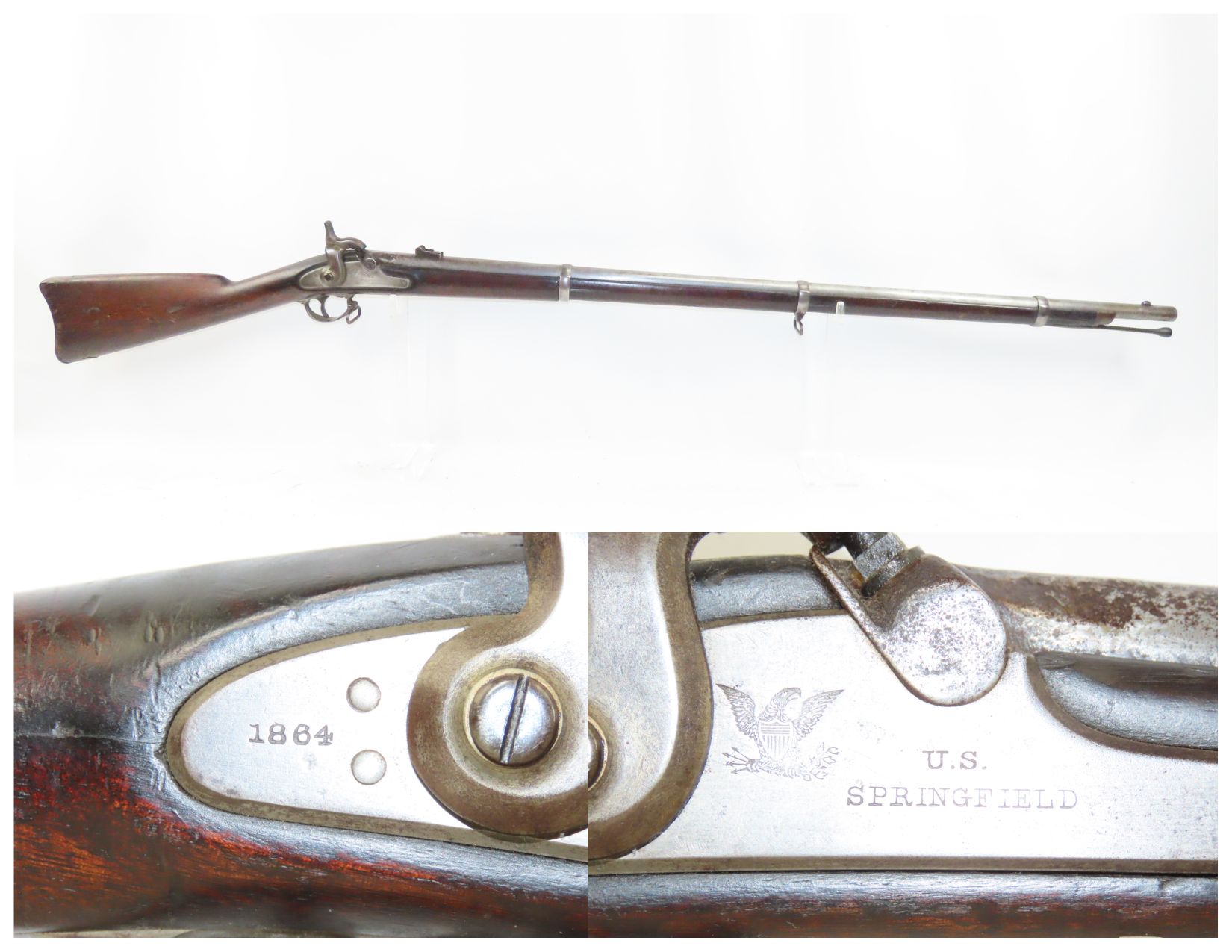 Civil War Springfield Model 1863 Type II MOdel 1864 Percussion Rifle ...