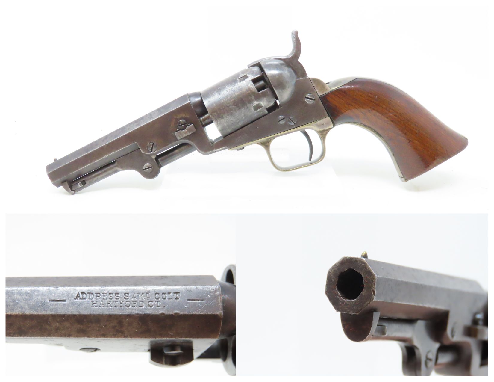 Colt Model 1849 Pocket Revolver 4.13.22 C&RAntique001 | Ancestry Guns