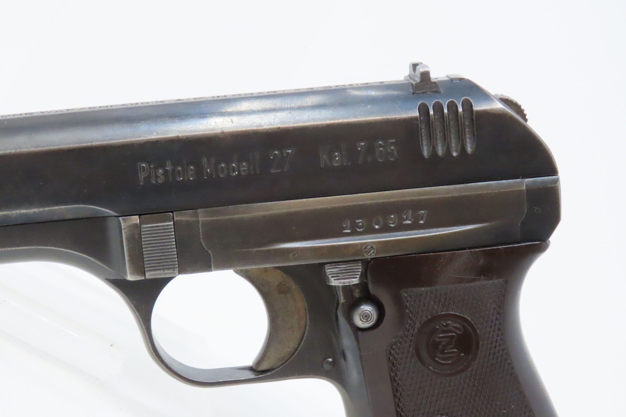 Czech CZ Model 27 Pistol 8.25 C&RAntique006 | Ancestry Guns