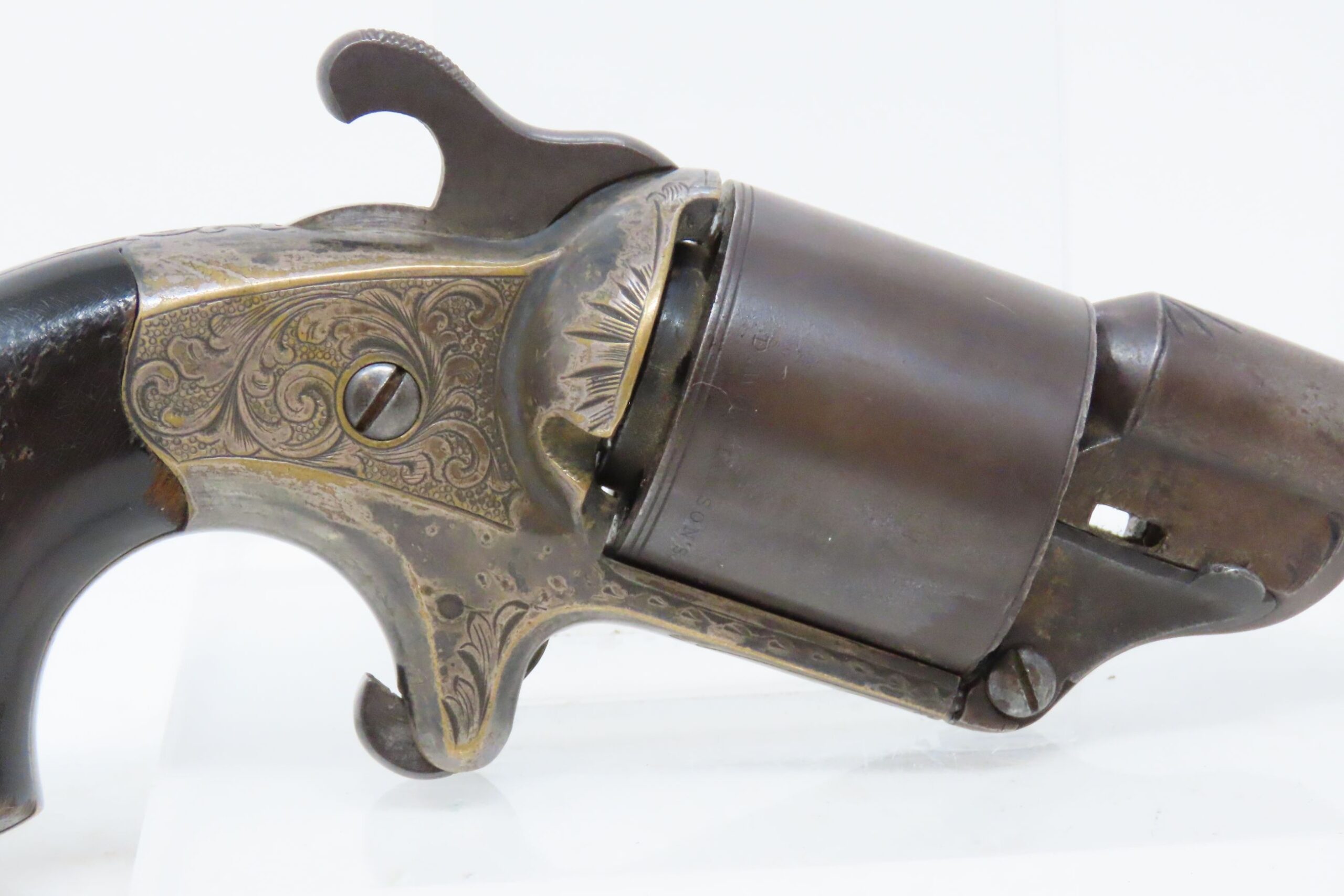 Engraved Moore’s Patent Teatfire Pocket Revolver 5.20.22 C&RAntique016 ...