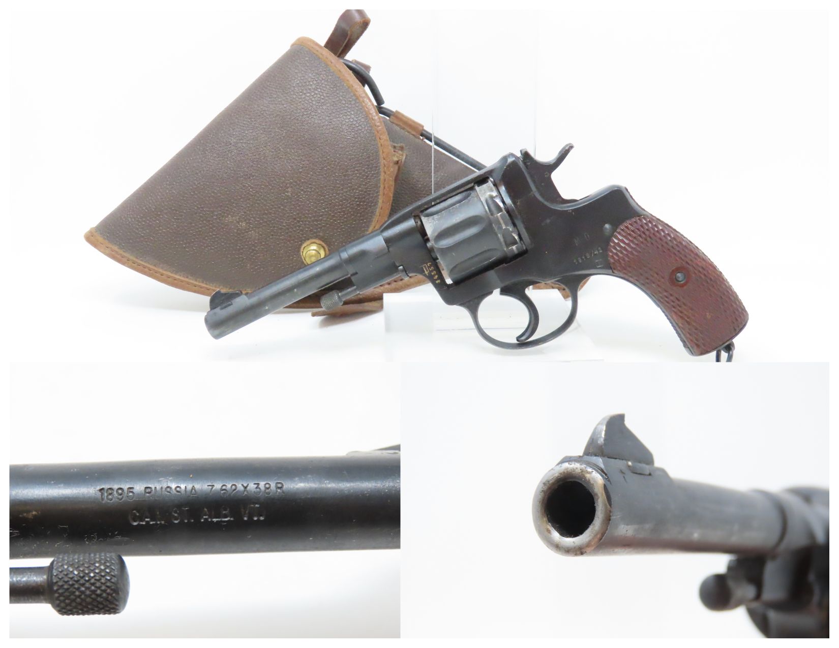 Imperian Russian Model 1895 Nagant Double Action Revolver with Holster ...