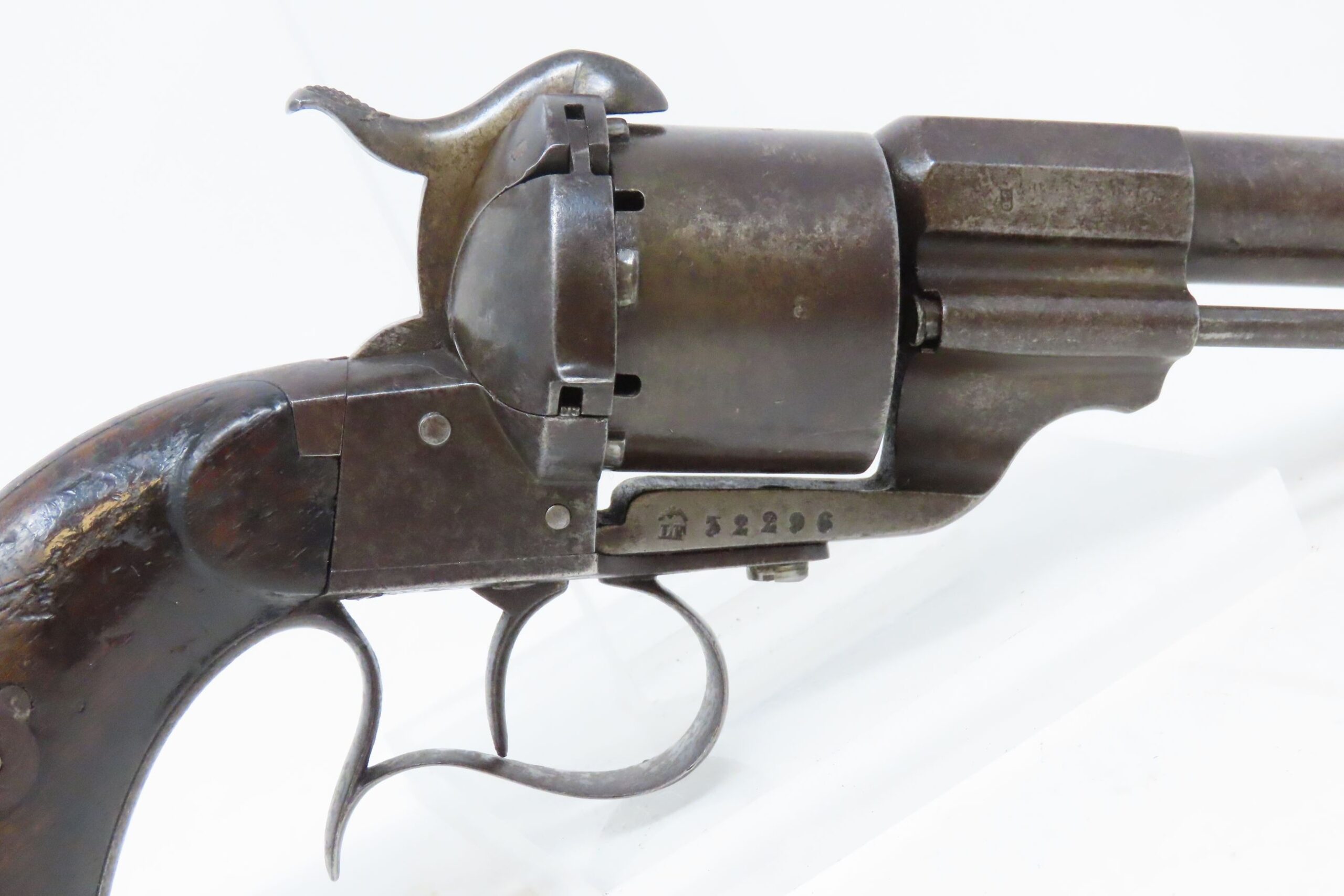 Lefaucheux Model 1854 Single Action Pinfire Revolver 8.25 C&RAntique018 ...