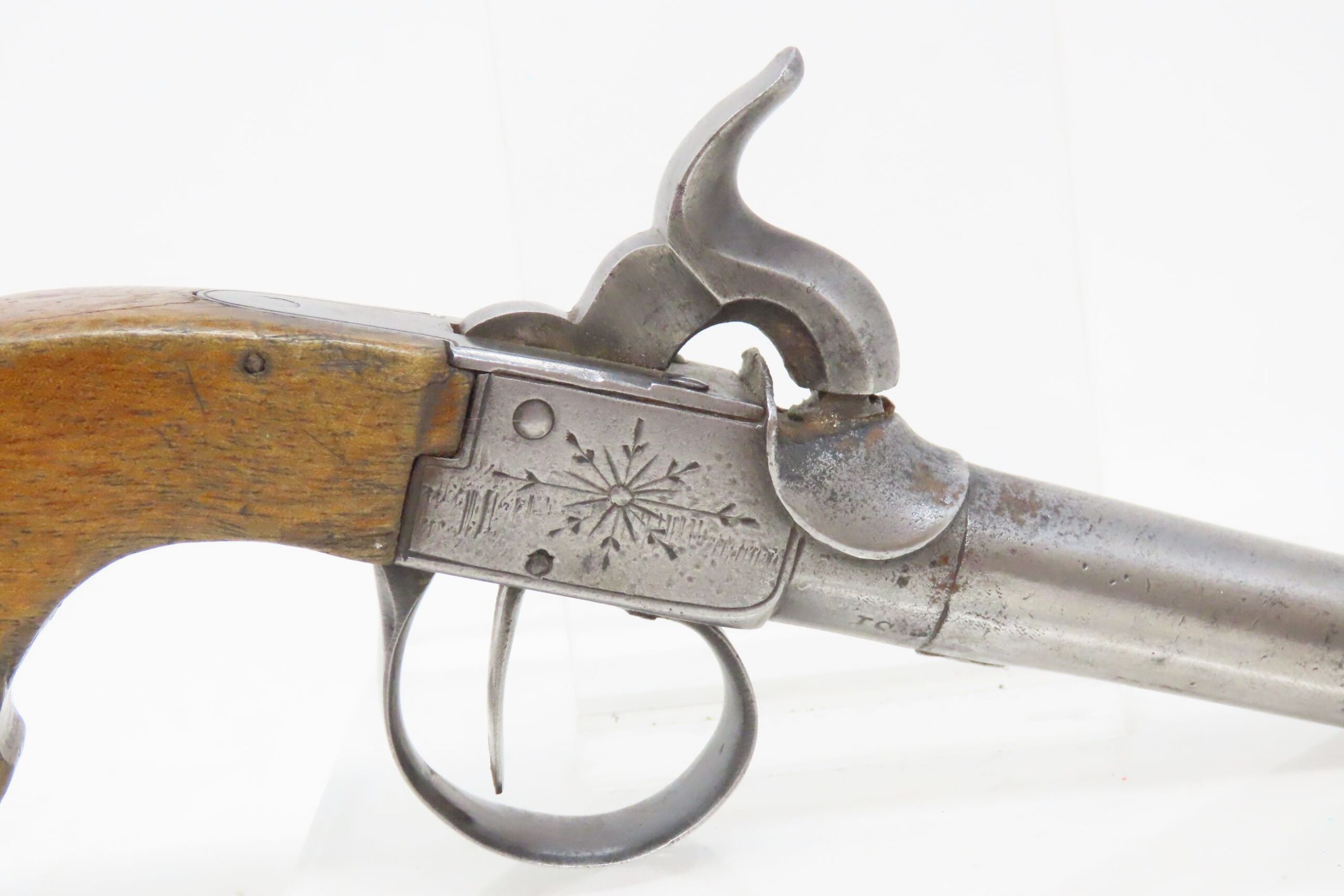 Liege Proofed Boxlock Percussion Pistol 4.18.22 C&RAntique017 ...