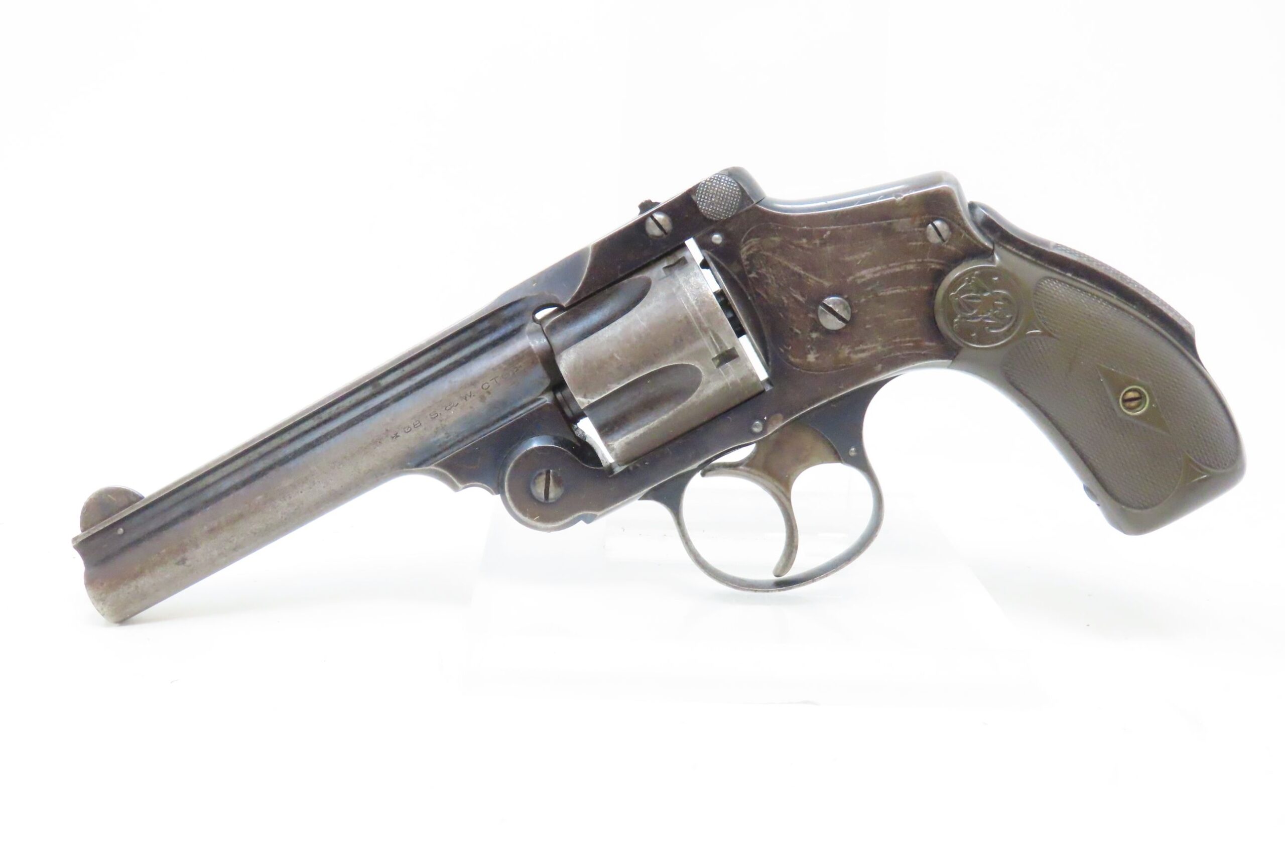 Smith & Wesson .38 Safety Hammerless Fourth Model Revolver 4.25.22 C ...