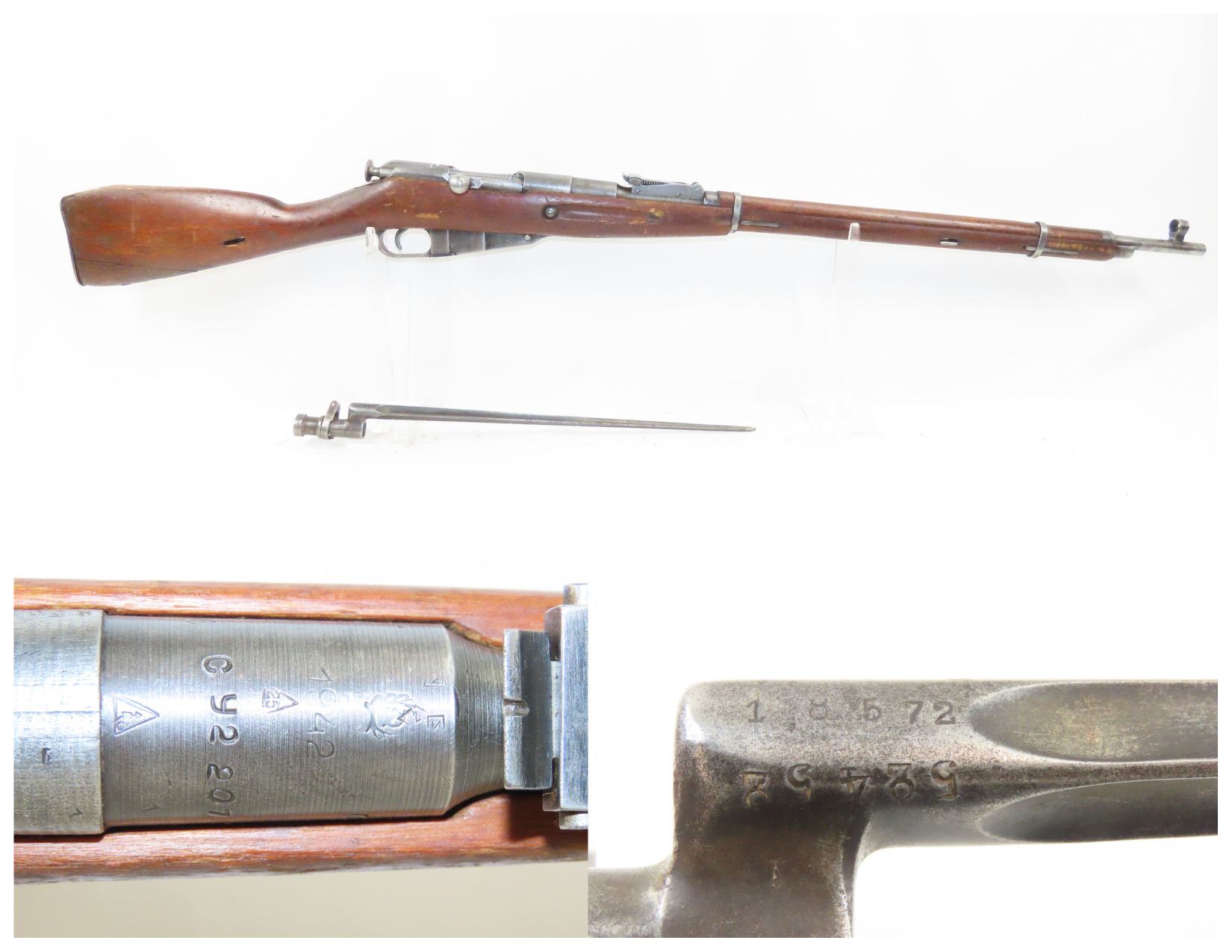 Soviet Izhevsk Model 91 30 Mosin Nagant Rifle with bayonet 6.23 C ...