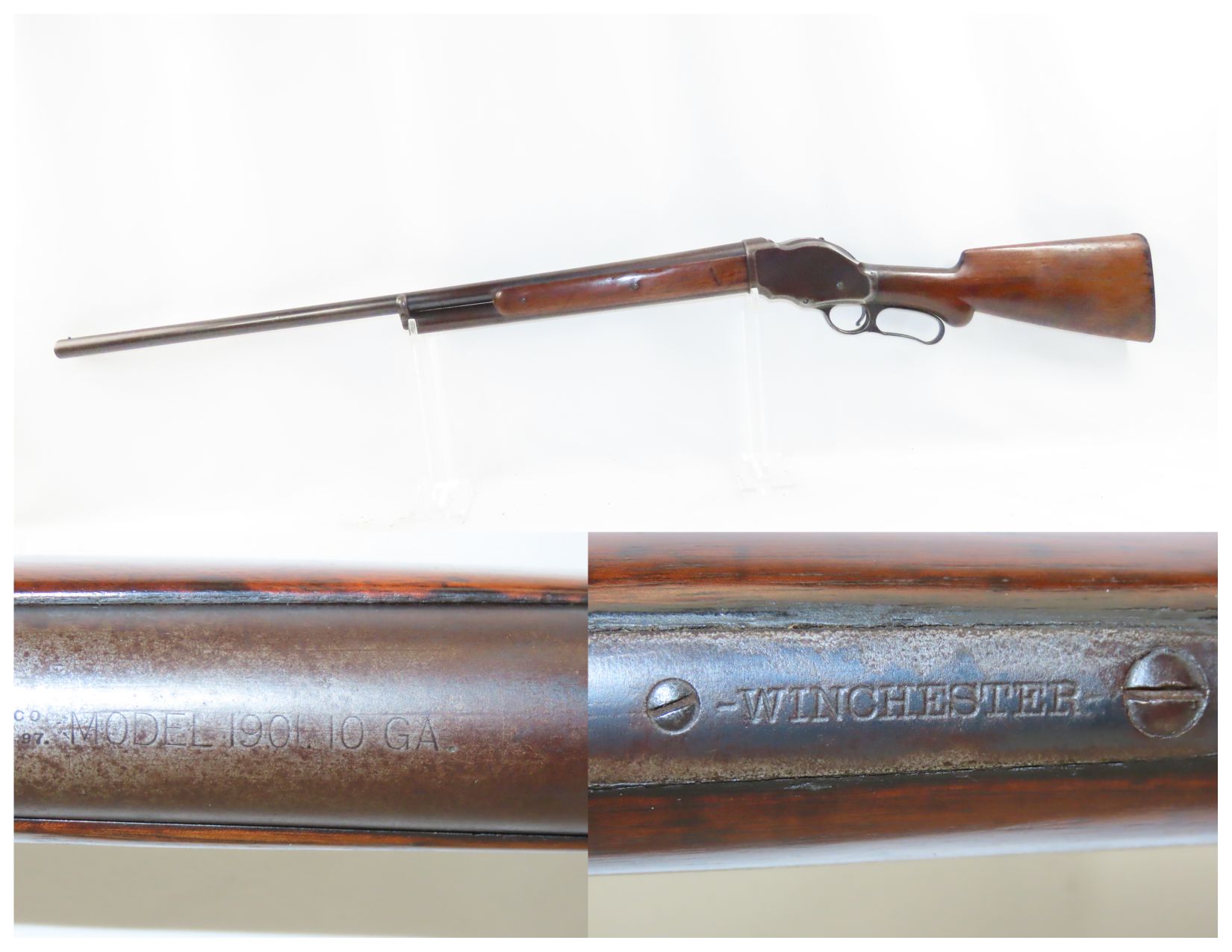 Winchester Model 1901 Lever Action Shotgun 4.19.22 C&RAntique001 ...