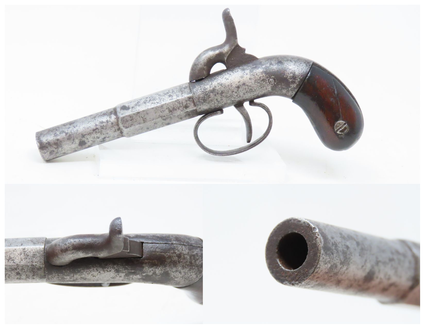 Center Hammer Percussion Pistol 8.24 C&RAntique001 | Ancestry Guns