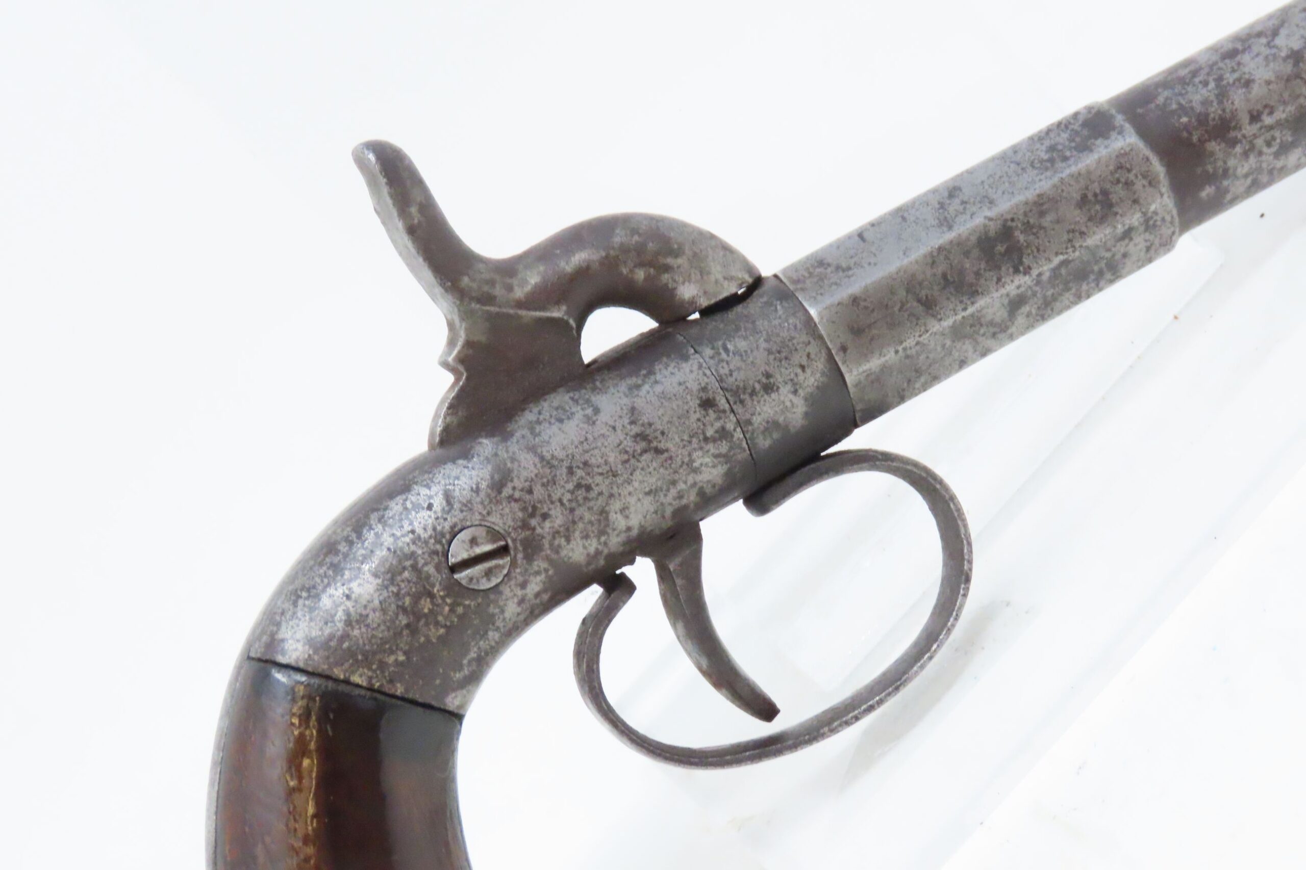 Center Hammer Percussion Pistol 8.24 C&RAntique014 | Ancestry Guns