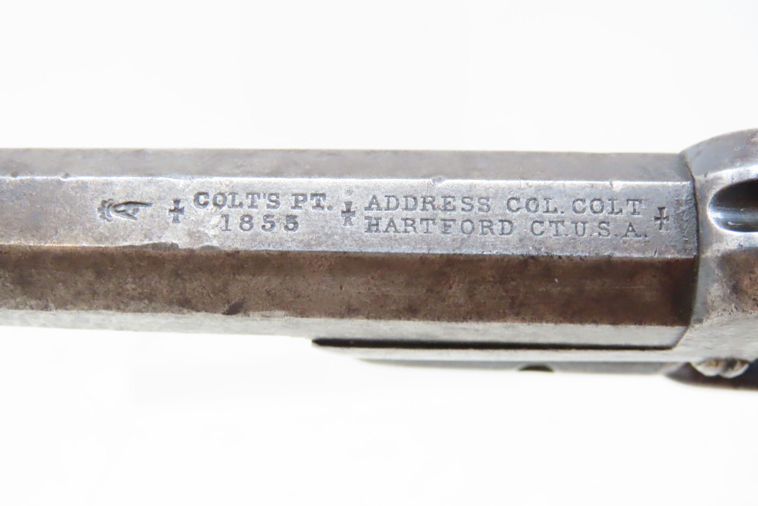 Colt Model 1855 Root Sidehammer Pocket Revolver 8.29 C&RAntique010 ...