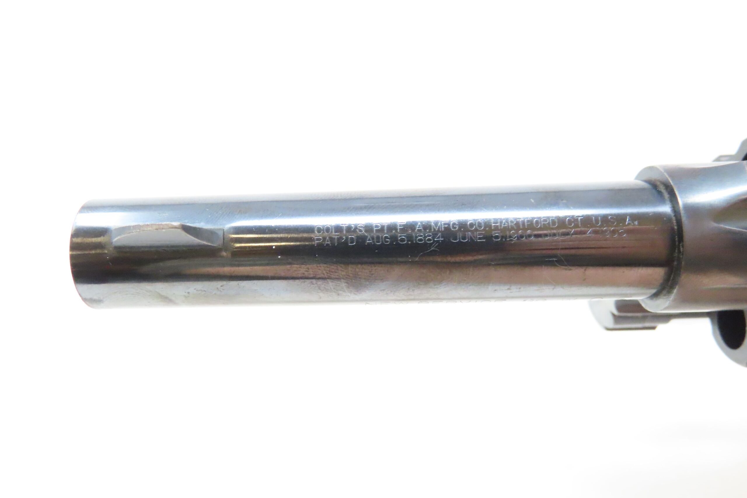 Colt New Service Revolver in .38 WCF 8.15 C&RAntique011 | Ancestry Guns