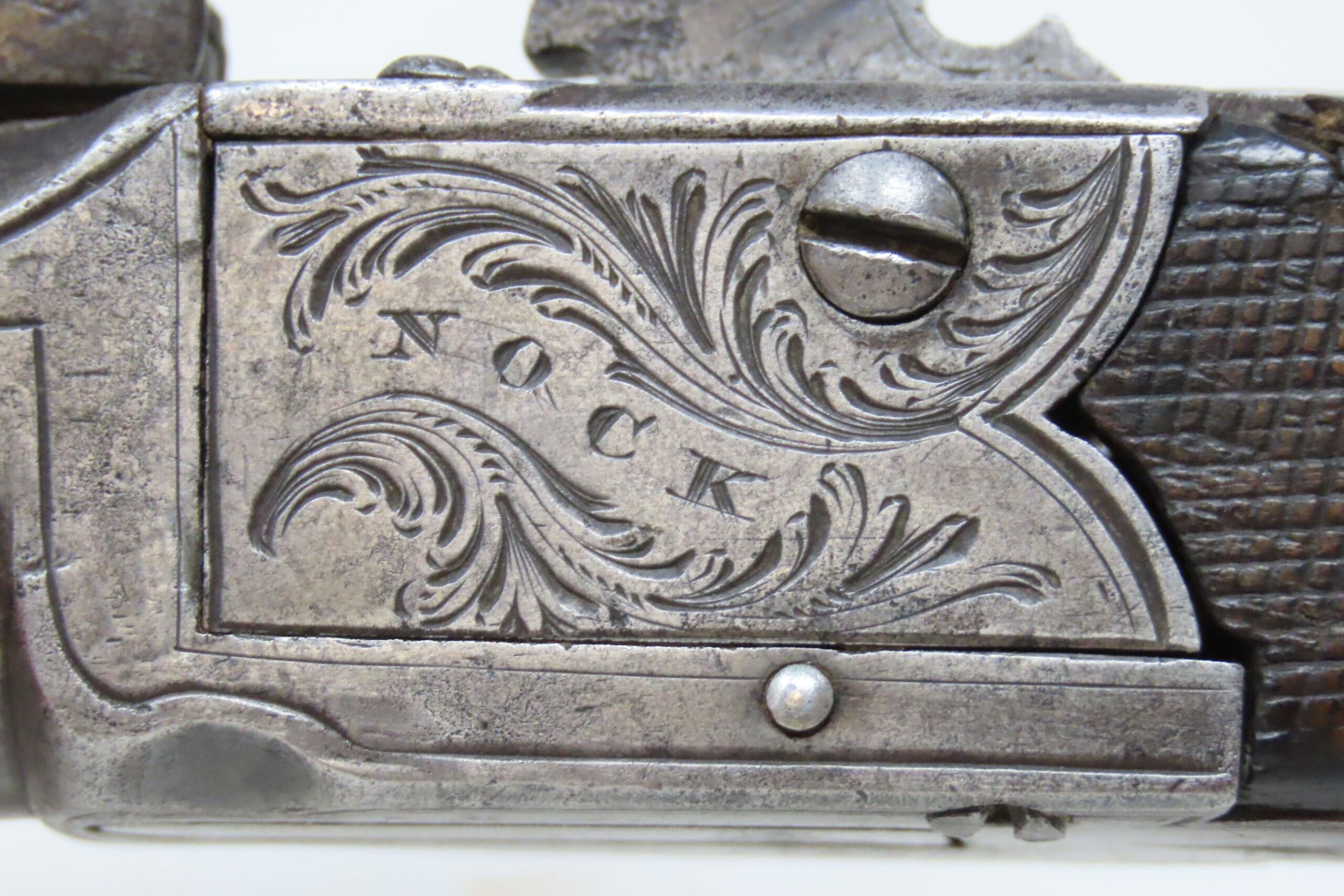 Engraved Nock Marked Boxlock Poket Pistol 8.12 C&RAntique006 | Ancestry ...