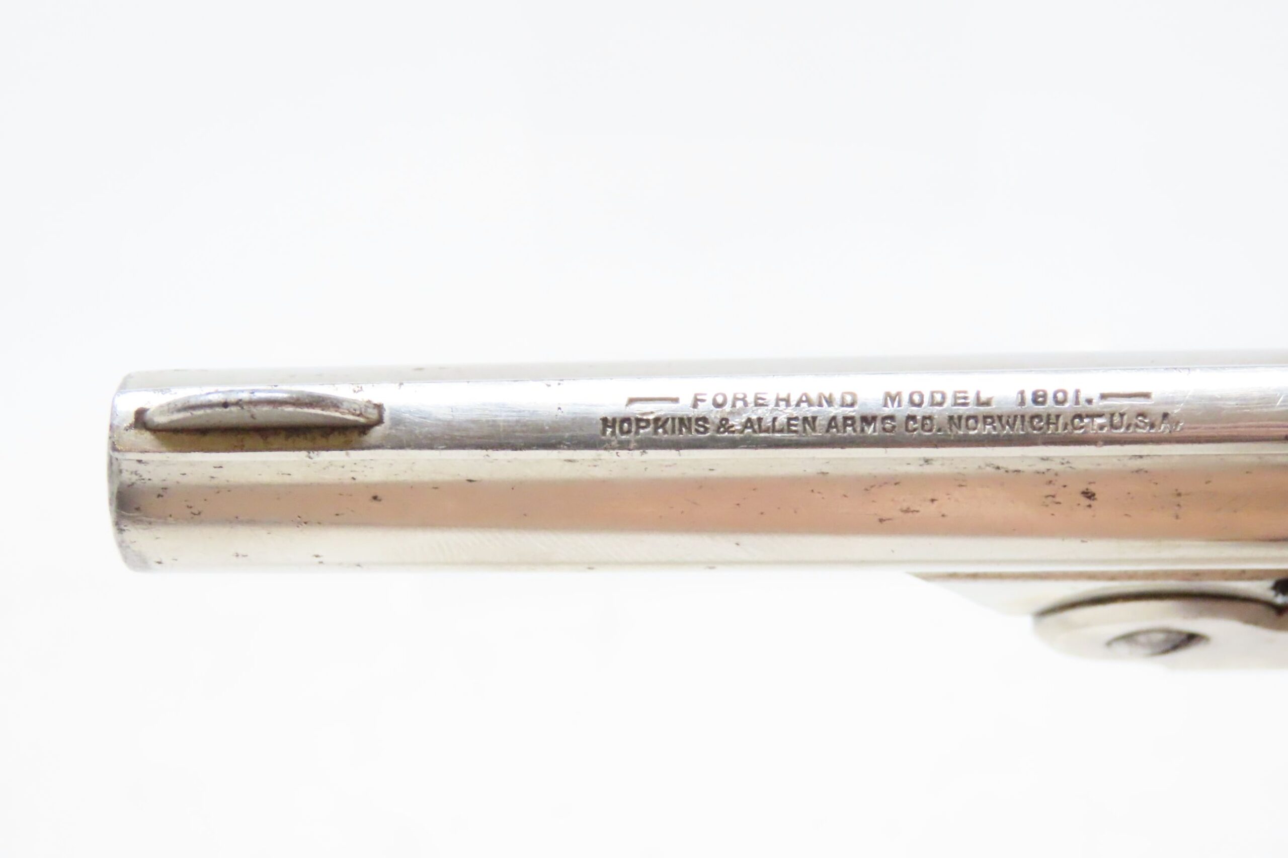 Hopkins & Allen Forehand Model 1901 Revolver 8.16 C&RAntique008 ...