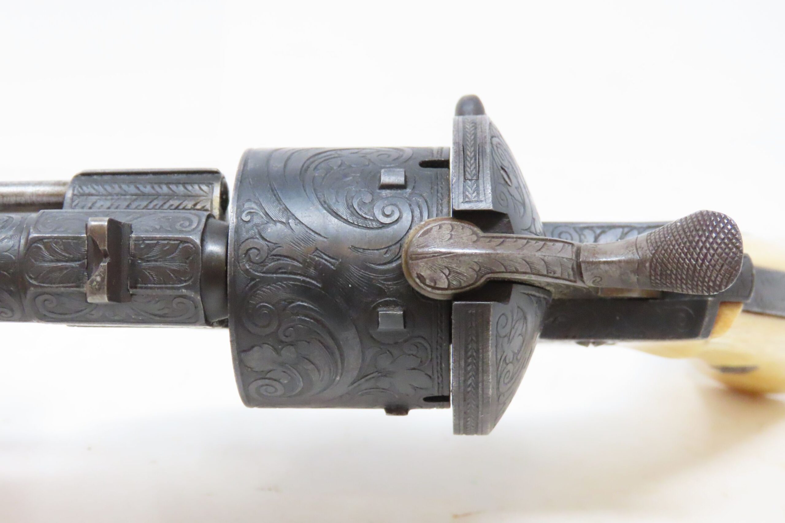 Liege Proofed Folding Trigger Pinfire Double Action Revolver 8.24 C ...