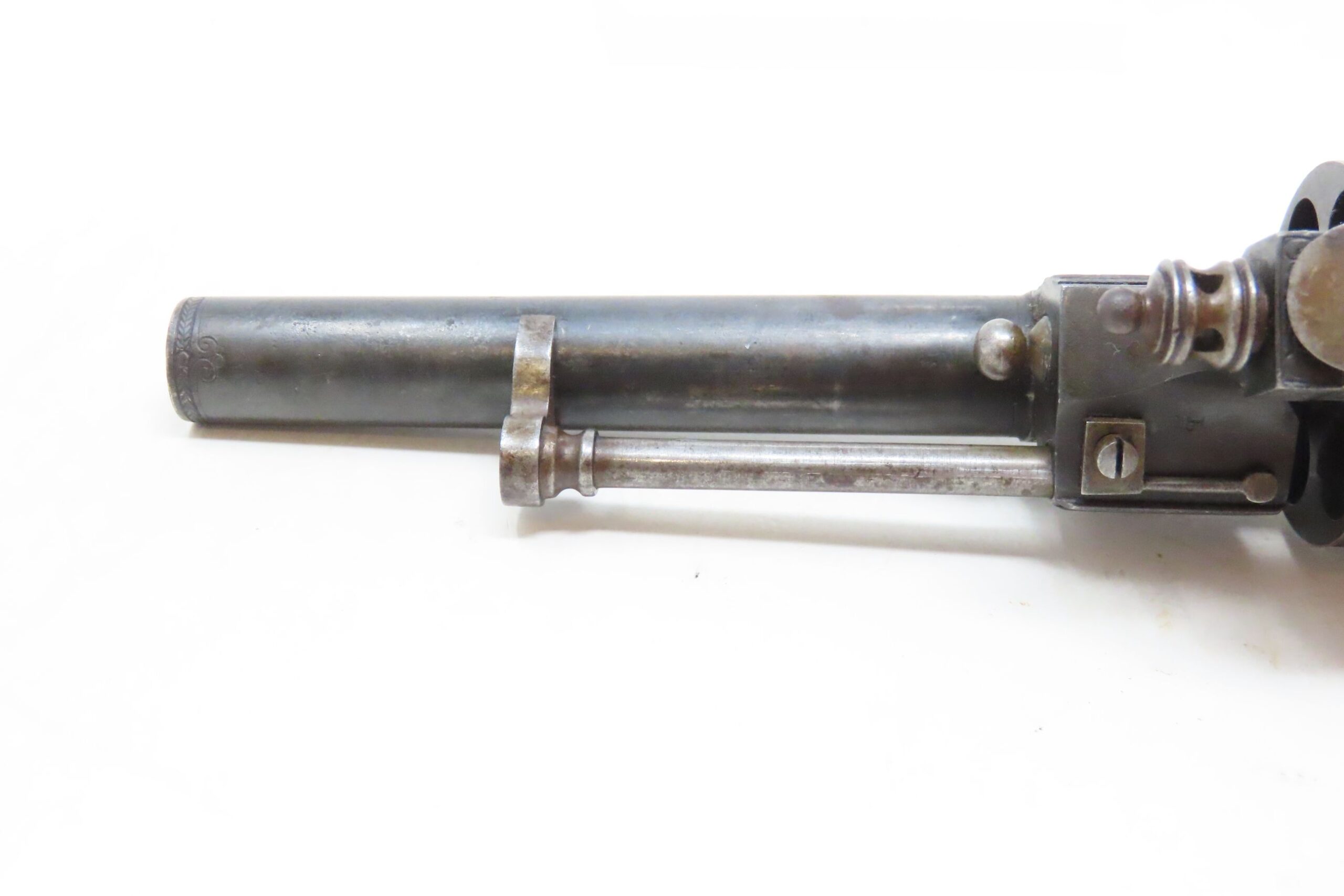 Liege Proofed Folding Trigger Pinfire Double Action Revolver 8.24 C ...