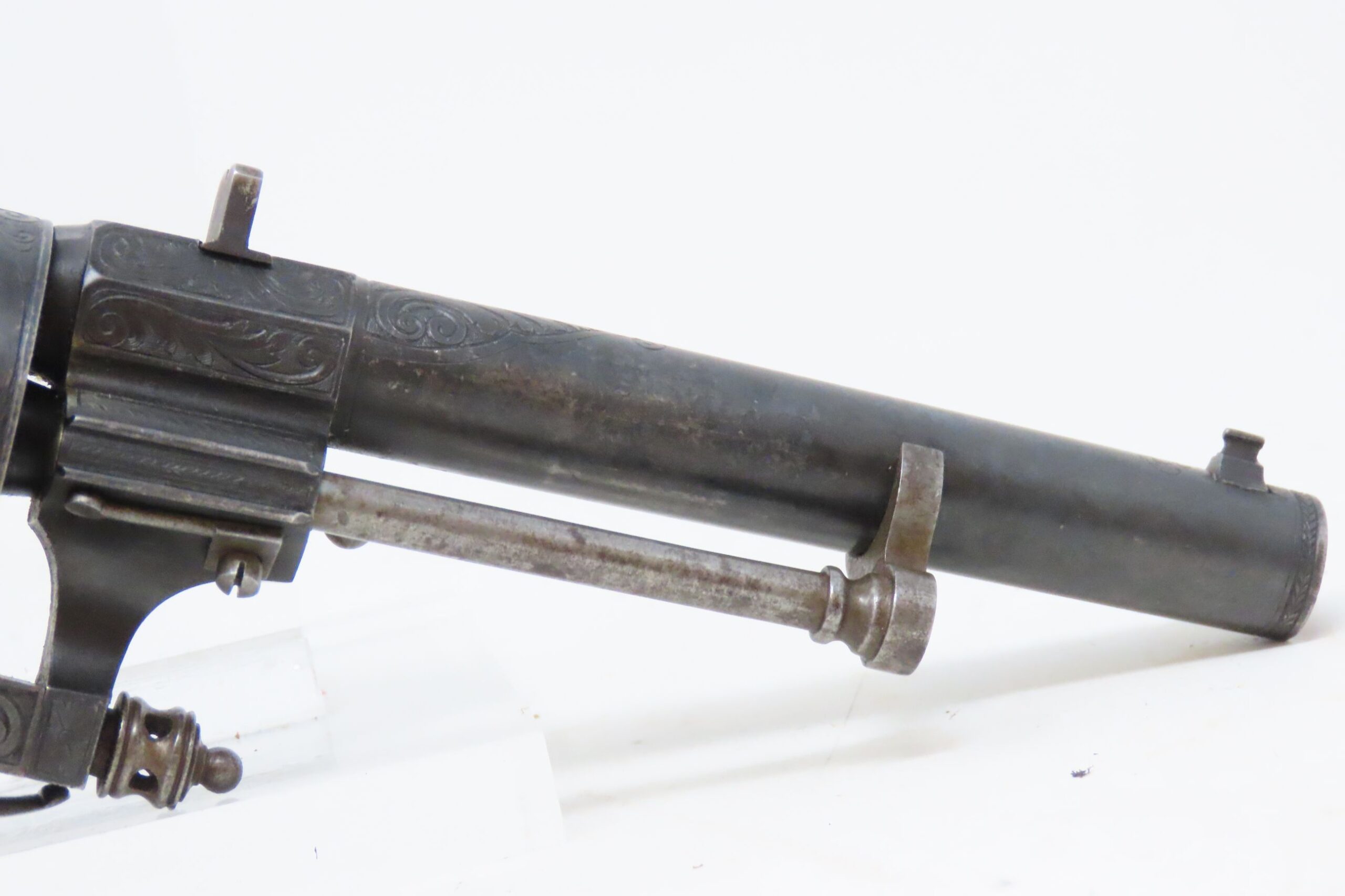 Liege Proofed Folding Trigger Pinfire Double Action Revolver 8.24 C ...