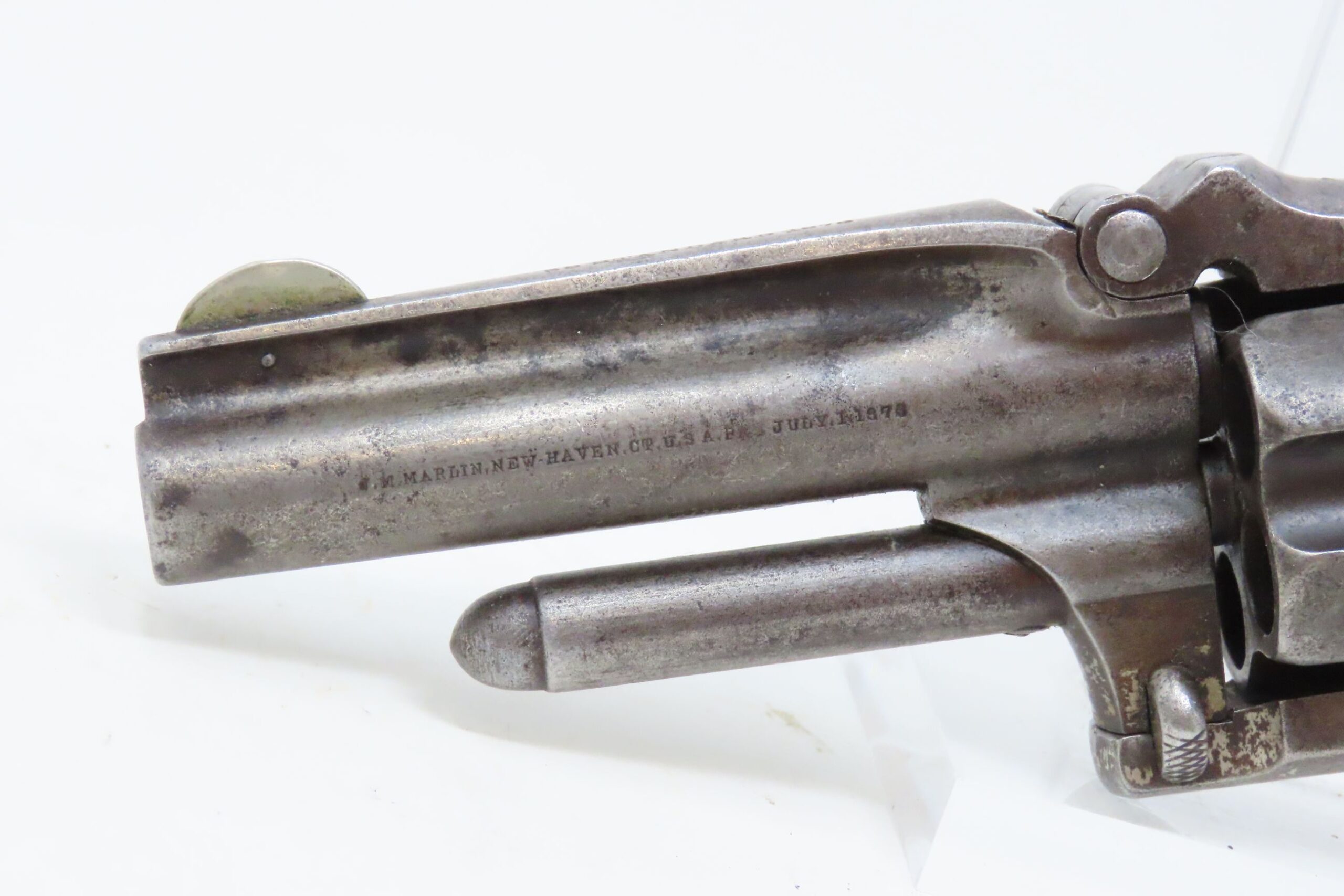 Marlin 38 Standard Model 1878 Spur Trigger Revolver 8.18 C&RAntique005 ...