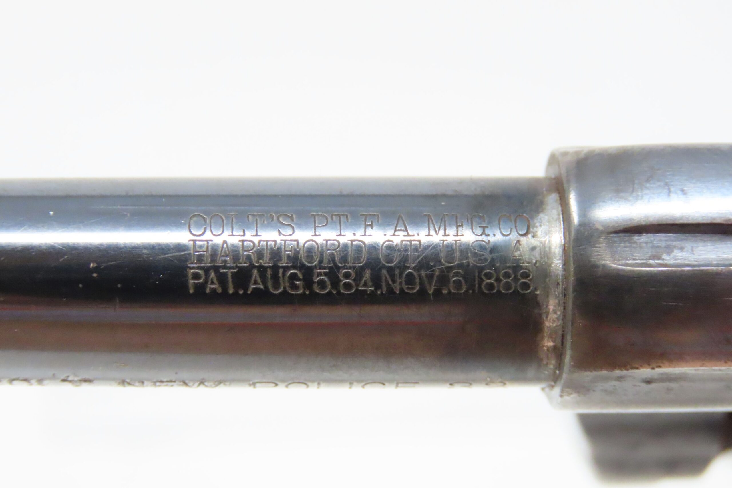 New York Police Marked Colt New Police Revolver 8.11 C&RAntique010 ...