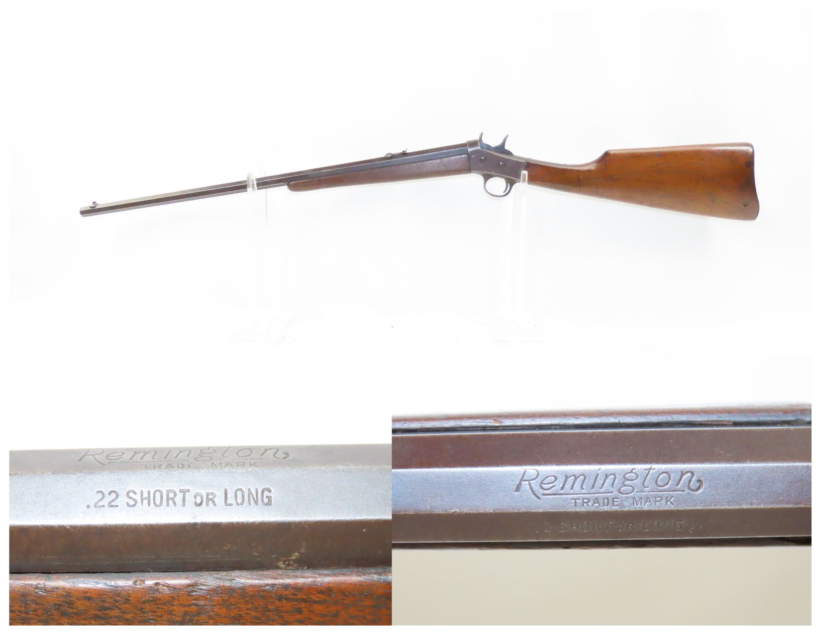 Remington Model 4 Takedown Rolling Block Rifle 8.26 C&RAntique001 ...