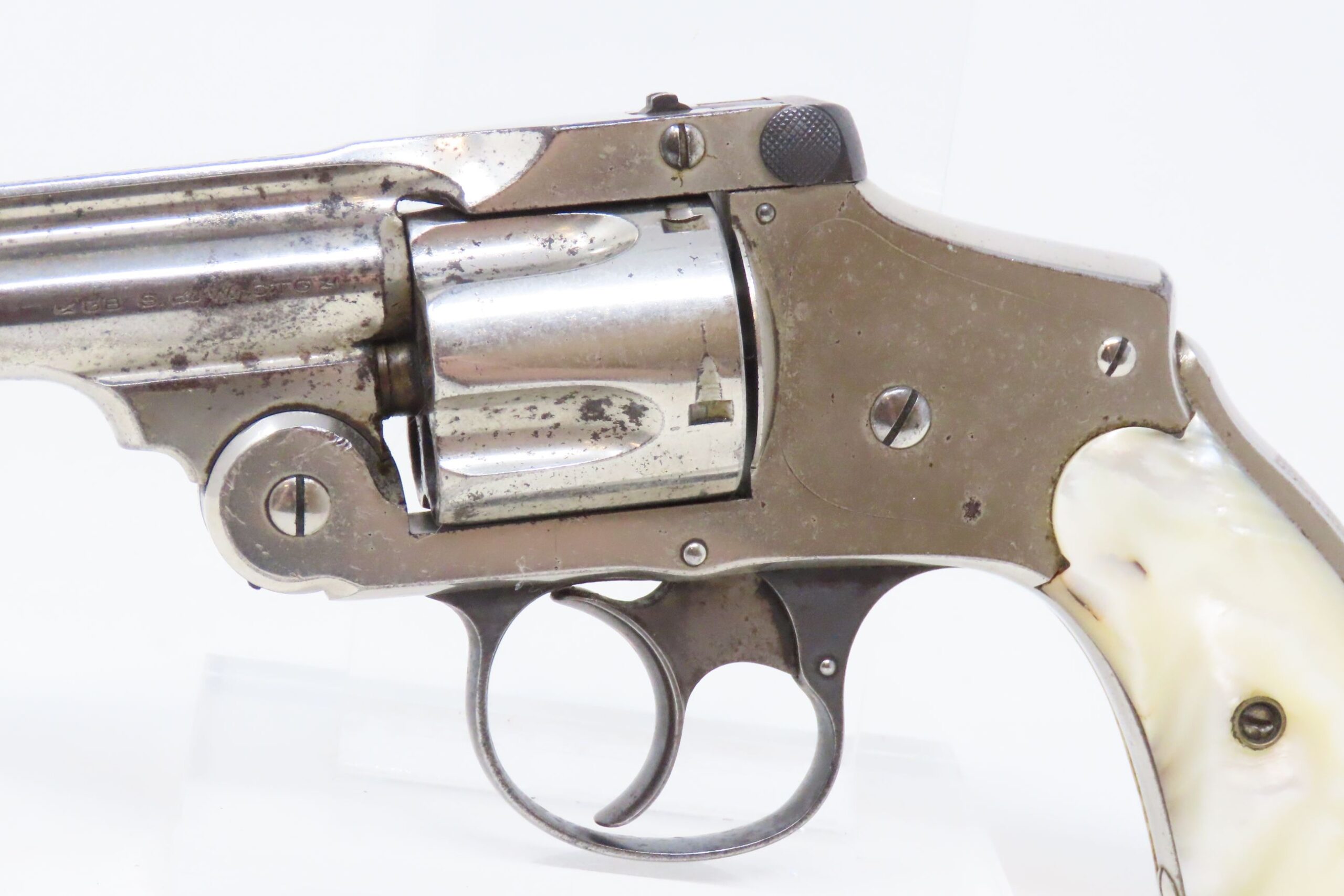 Smith & Wesson .38 Fourth Model Safety Hammerless Revolver 8.16 C ...