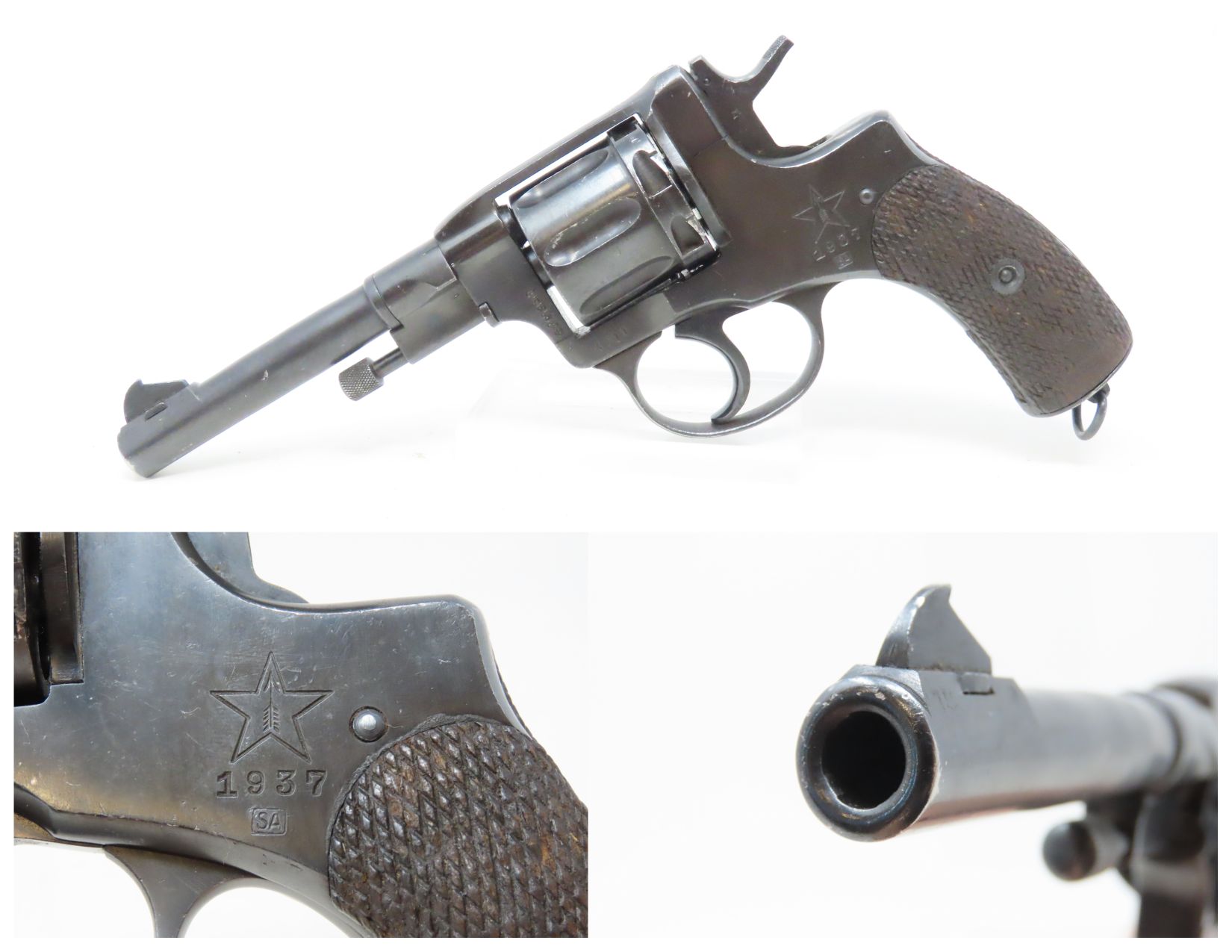 Soviet Tula Model 1895 Nagant Revolver 8.18 C&RAntique001 | Ancestry Guns