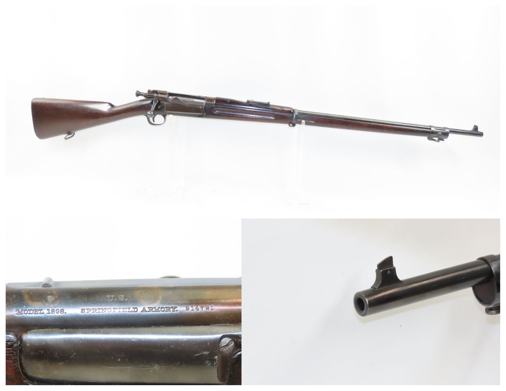 U.S. Springfield Armory Model 1898 Krag Jorgensen Rifle 8.26 C ...