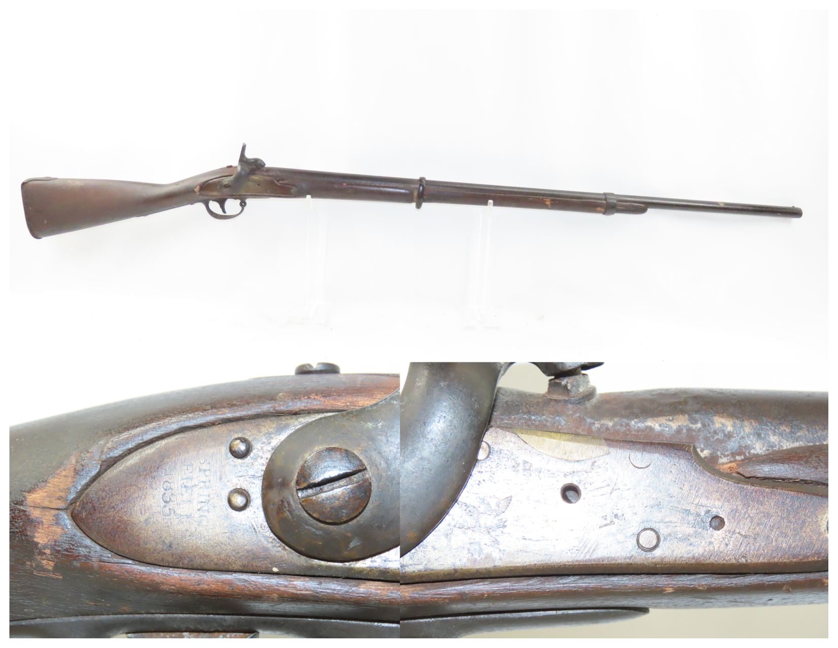 U.S. Springfield Model 1816 Percussion Musket 8.31 C&RAntique001 ...