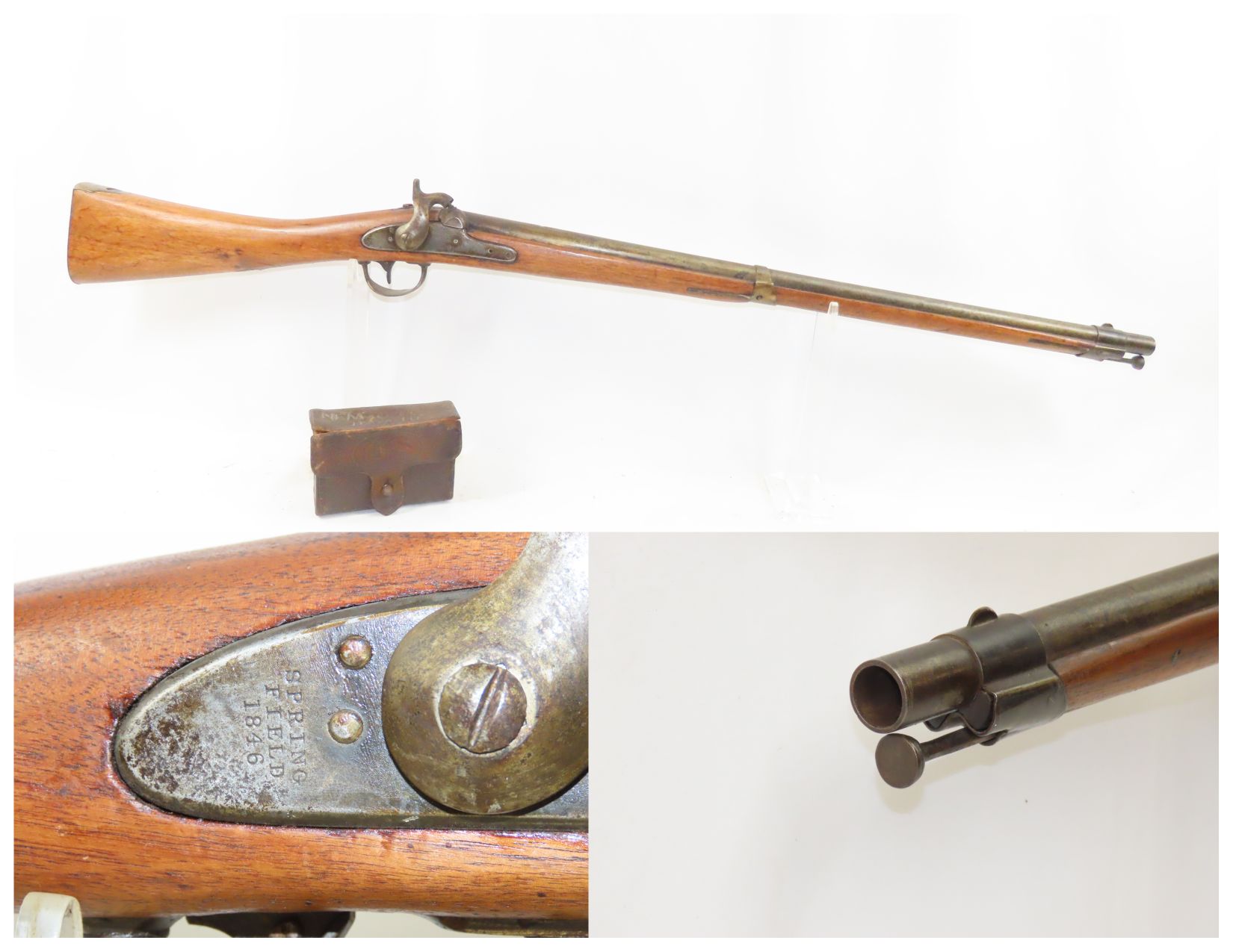 Carbine Length Springfield MOdel 1842 Musket 9.26 C&RAntique001 ...