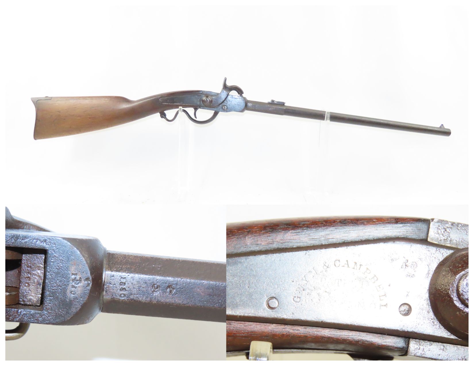 Gwyn & Campbell Type II Union Rifle Percussion Carbine 9.26 C ...
