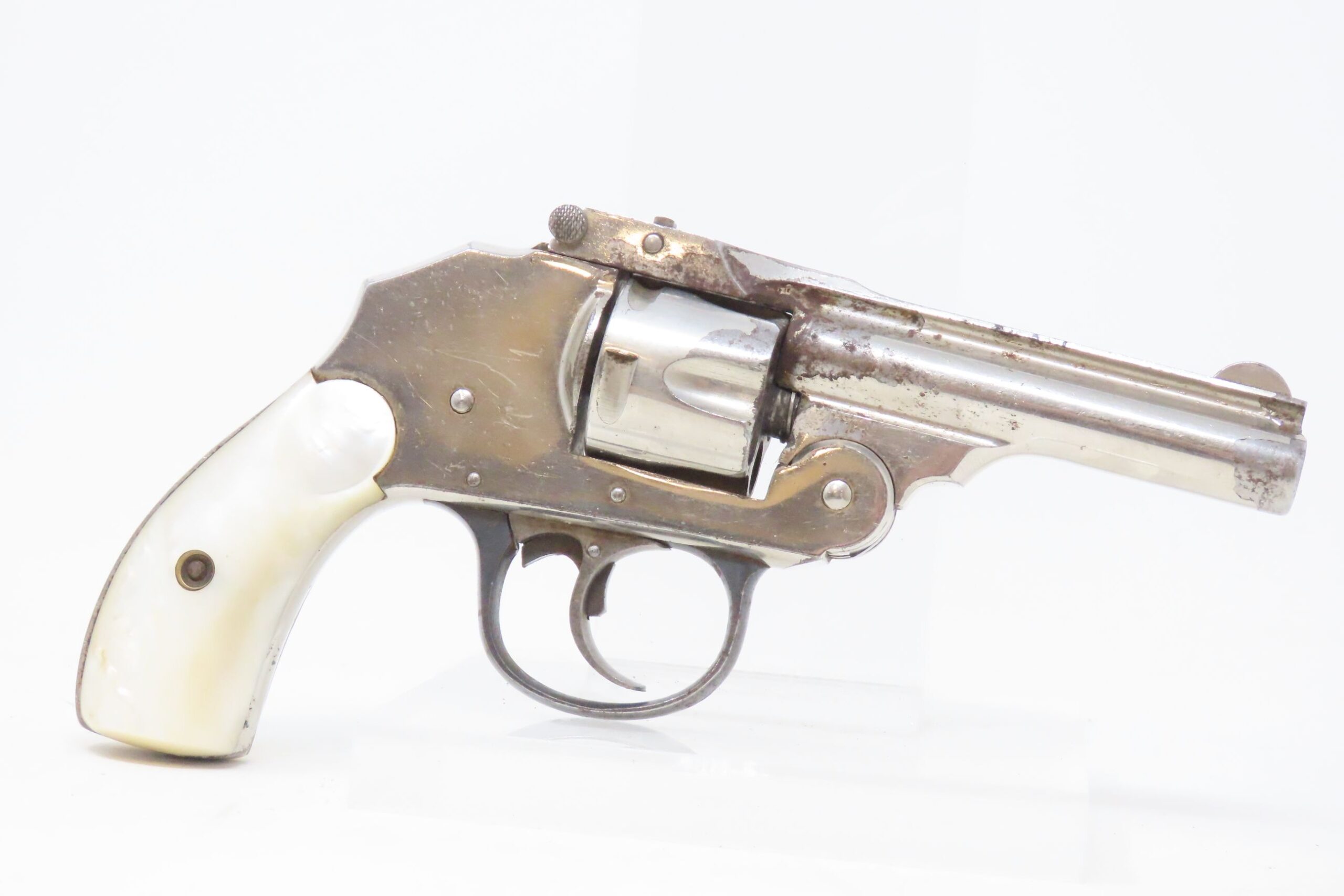 Iver Johnson Safety Automatic Hammerless Revolver with Pearl Grips 9.16 ...