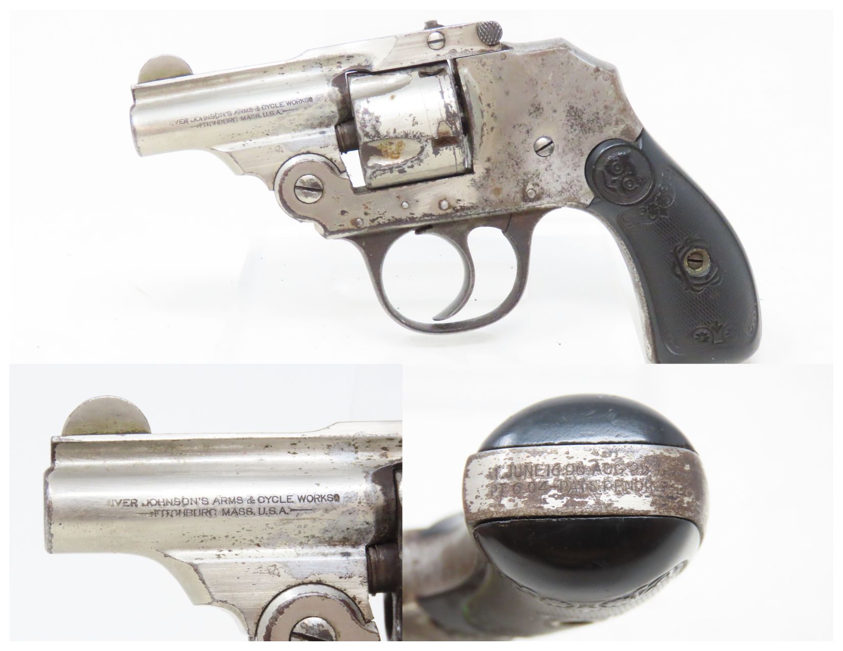 Iver Johnson Safety Hammerless Revolver 9.5 C&RAntique001 | Ancestry Guns