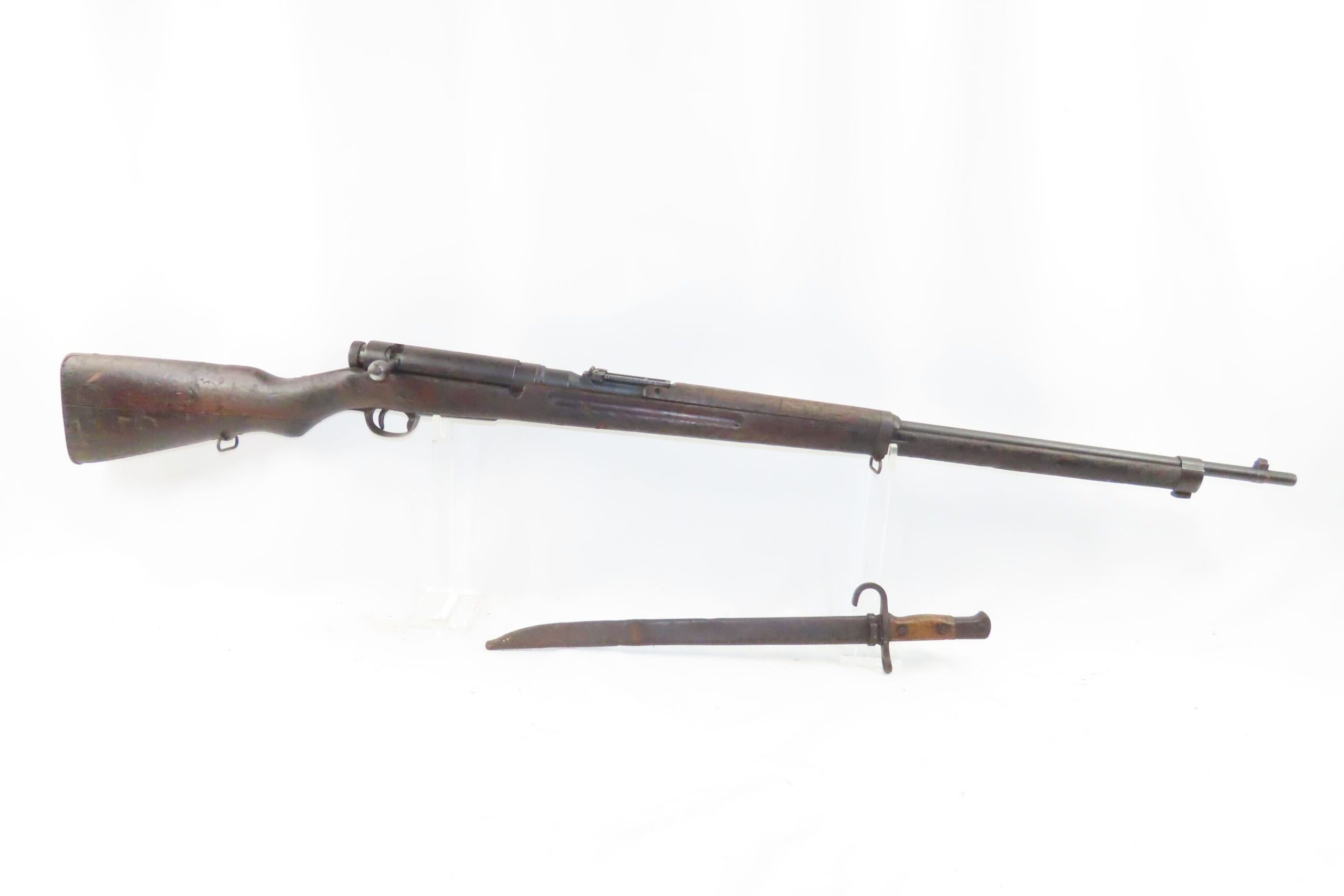 Japanese Kokura Arsenal Type 38 Arisaka Rifle with Bayonet Rifle 9.29 C ...
