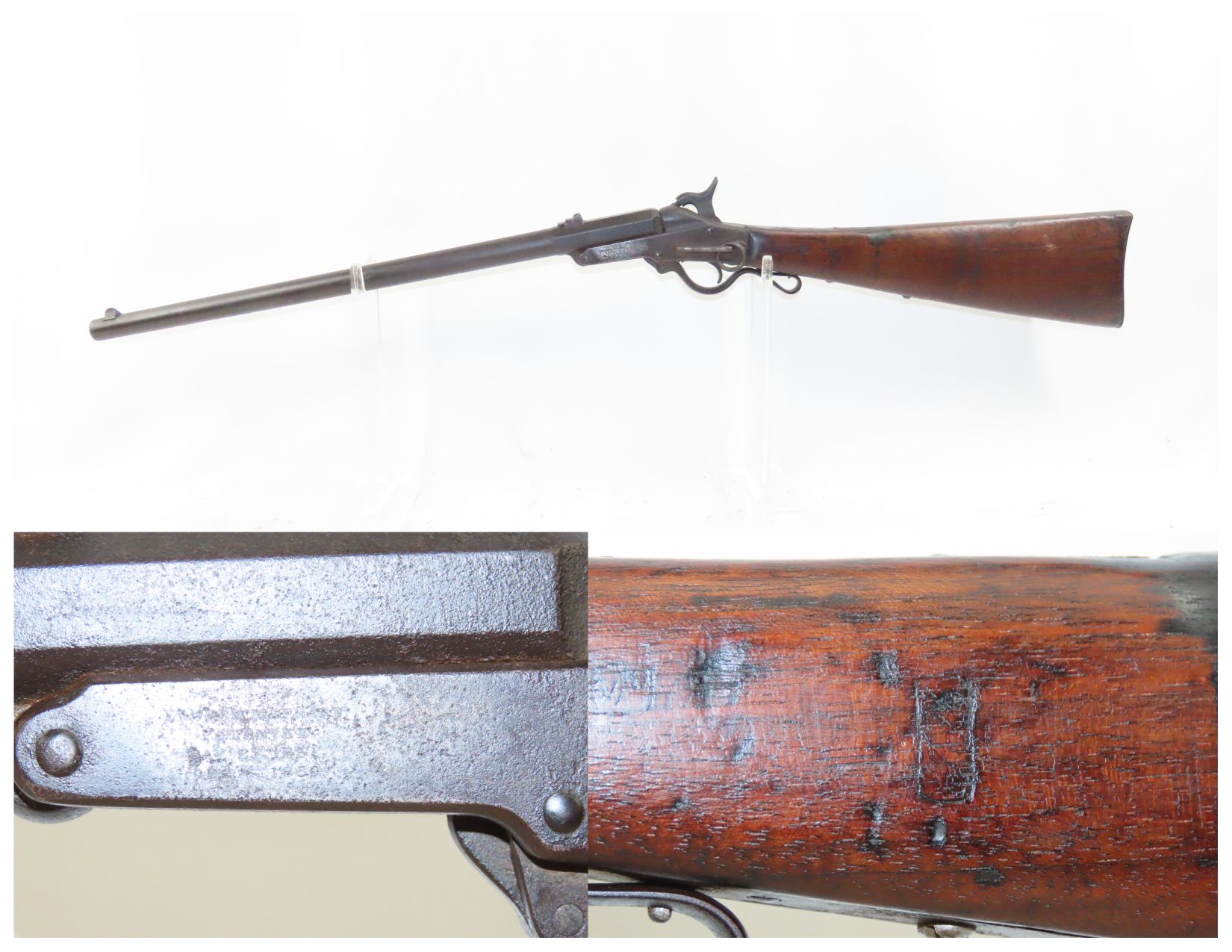 Massachusetts Arms Co. Second Model Maynard Percussion Saddle Ring Carbine 10.6 C&RAntique001 ...