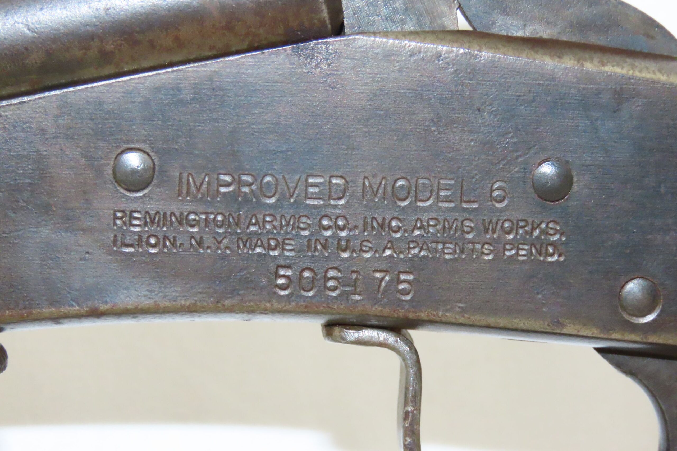 Remington Improved MOdel 6 Rolling Block Rifle 9.26 C&RAntique006 ...