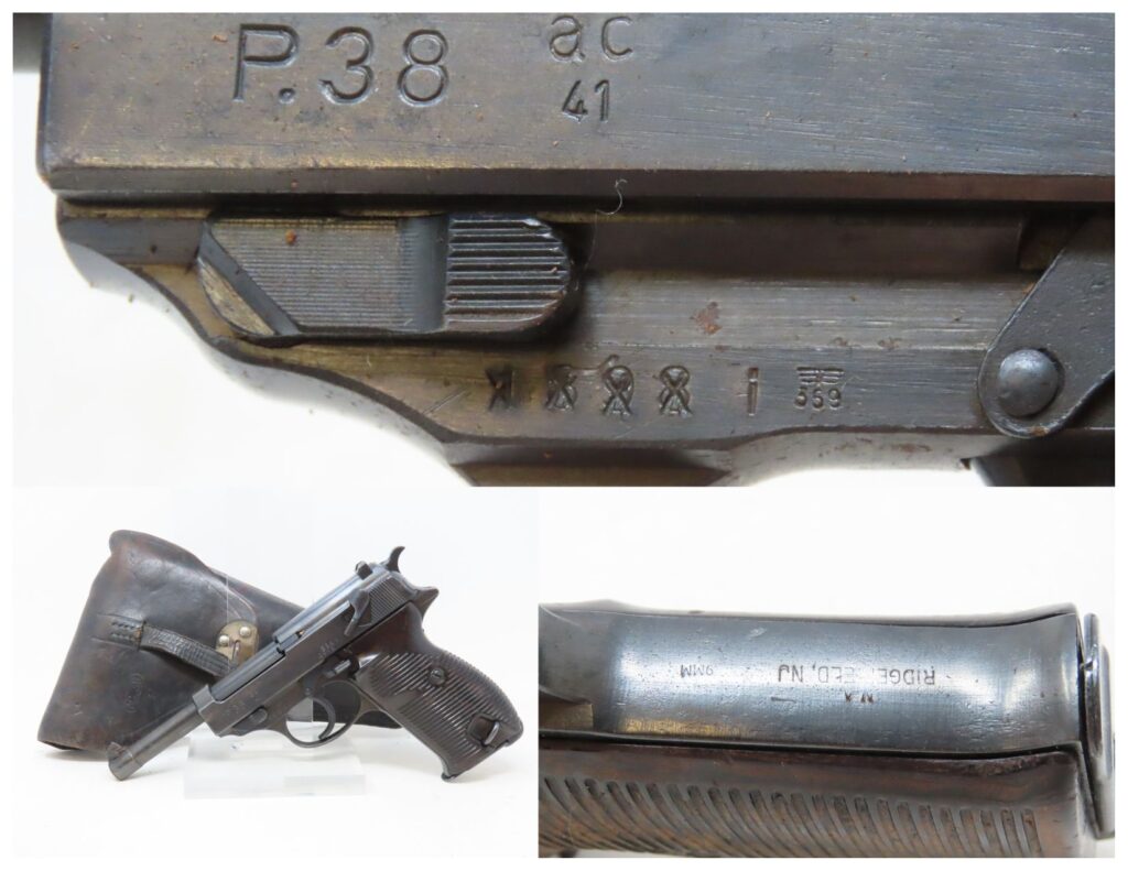 WWII German P.38 Semi Automatic Walther Pistol9.20 C&RAntique001 ...