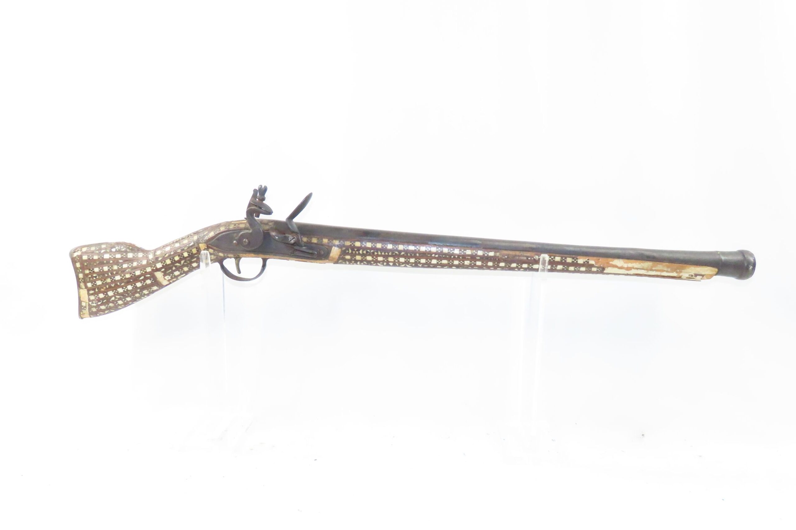 Moroccan Flintlock Musket with Decorated Stock 8.31 C&RAntique002 ...