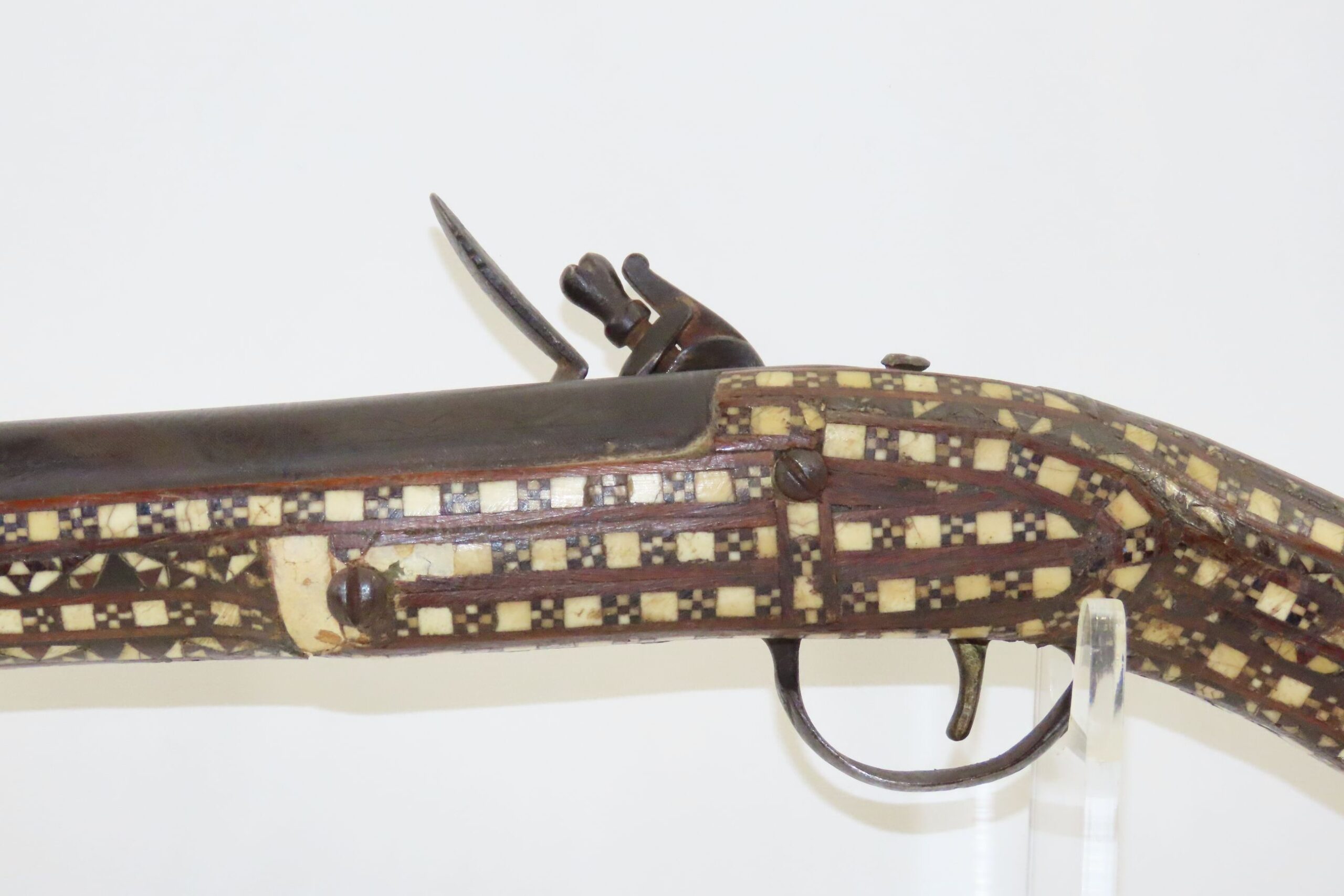 Moroccan Flintlock Musket with Decorated Stock 8.31 C&RAntique015 ...