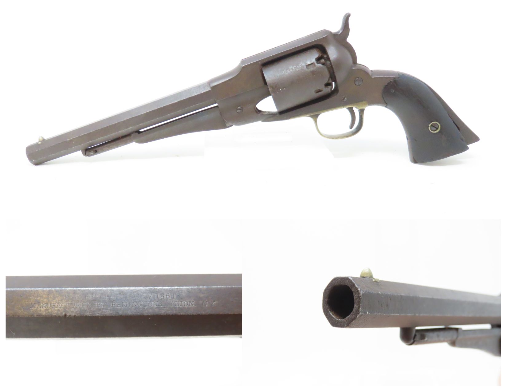 Remington Model 1861 Army Revolver 8.29 C&RAntique001 | Ancestry Guns