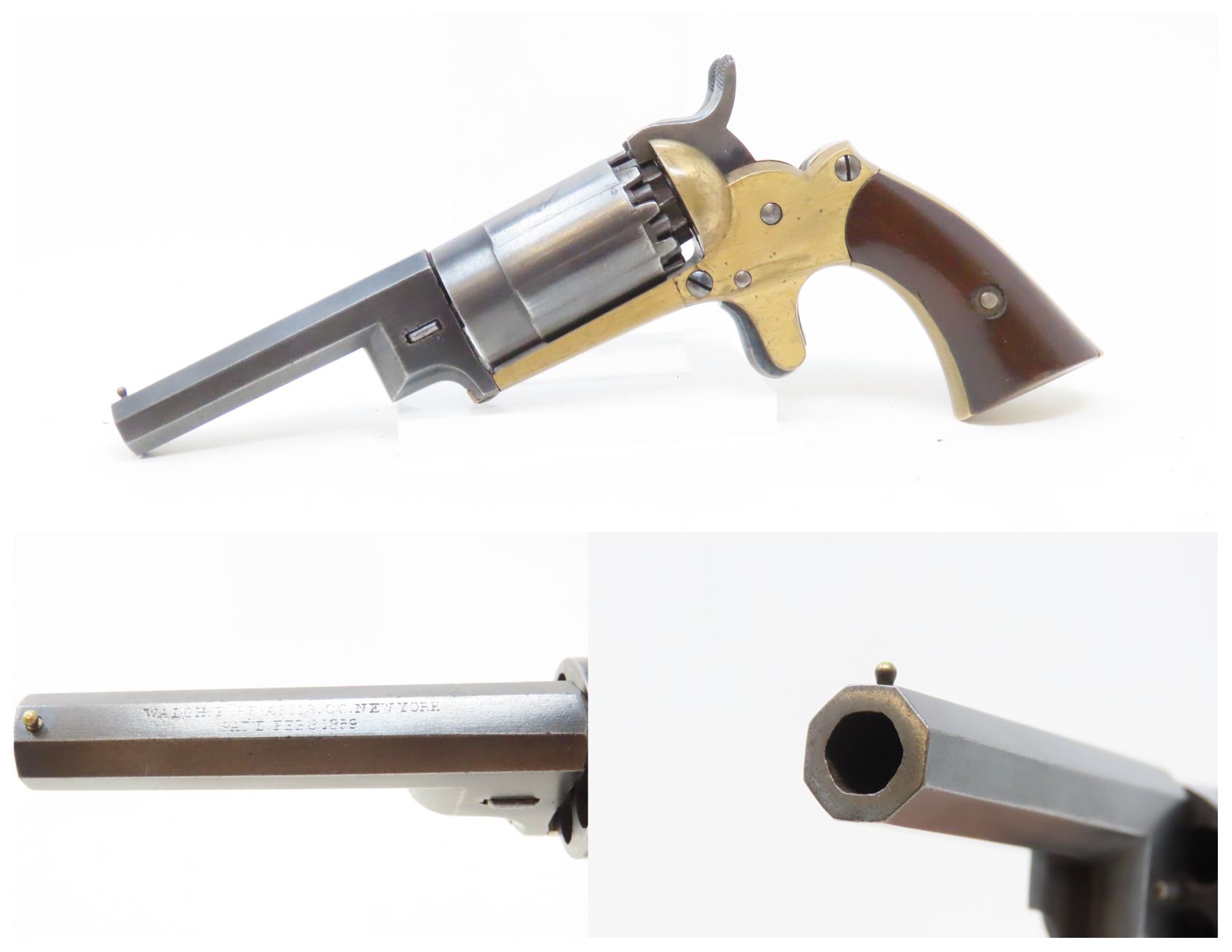 Scarce New Haven ARms Co. Walch Ten Shot Superposed Load Percussion ...