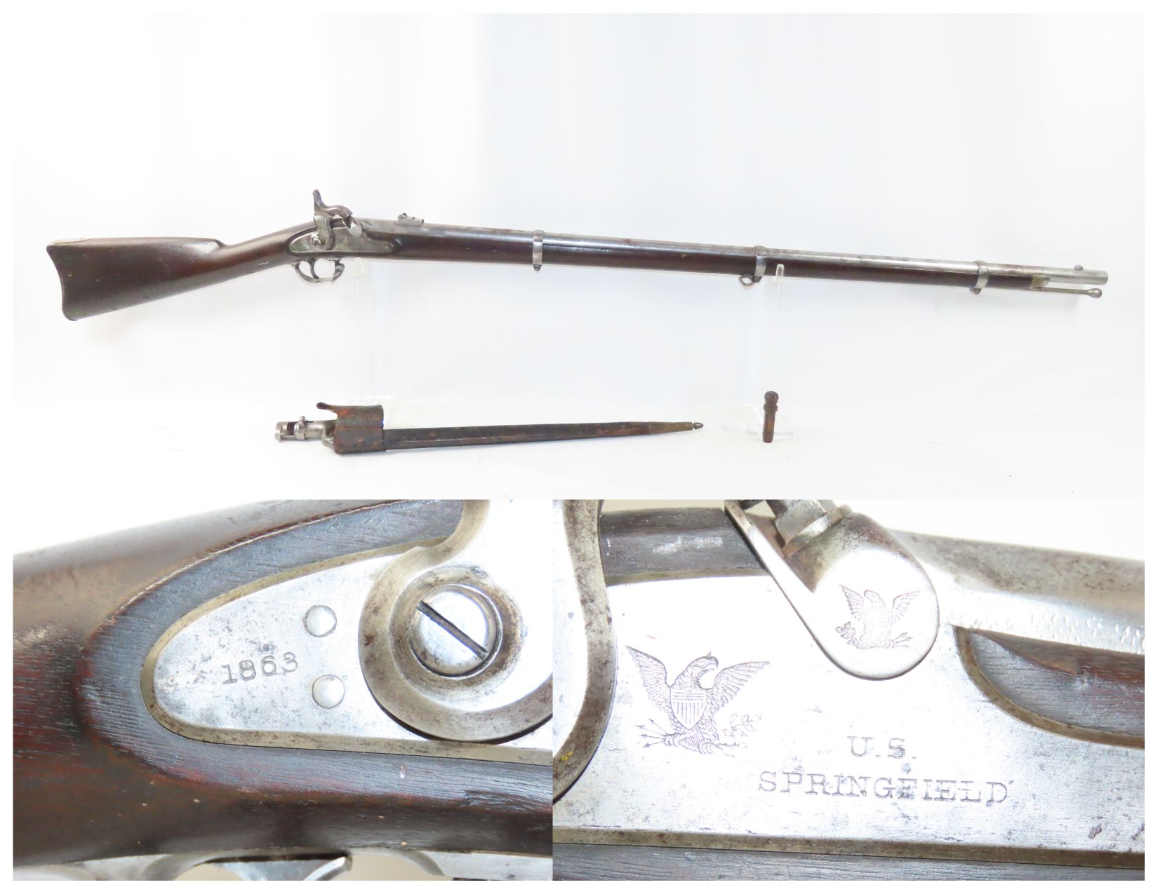 Springfield Model 1863 Type I Rifle Musket11.4 C&RAntique001 | Ancestry ...