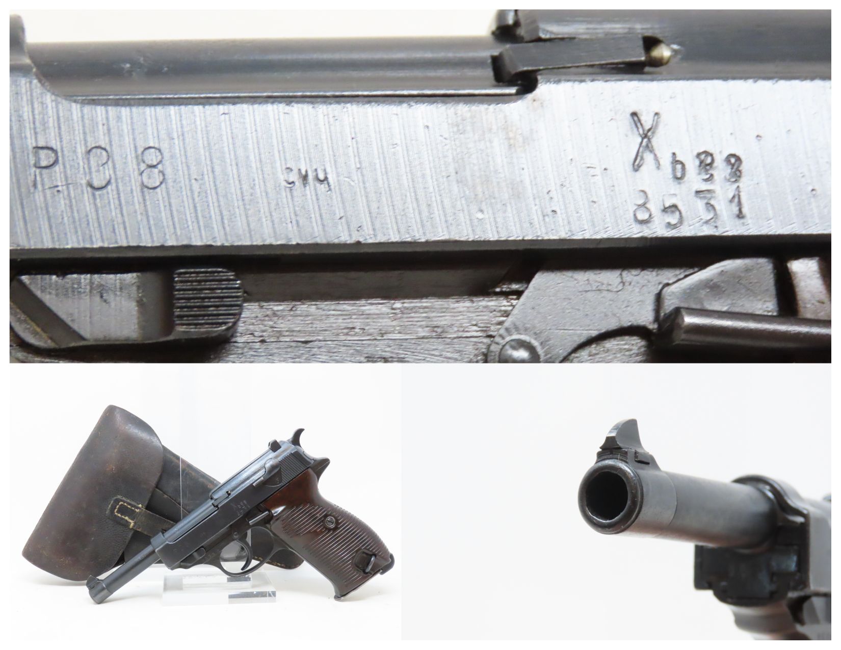 WWII Russian Captured German P.38 Semi Automatic Pistol 8.22 C ...