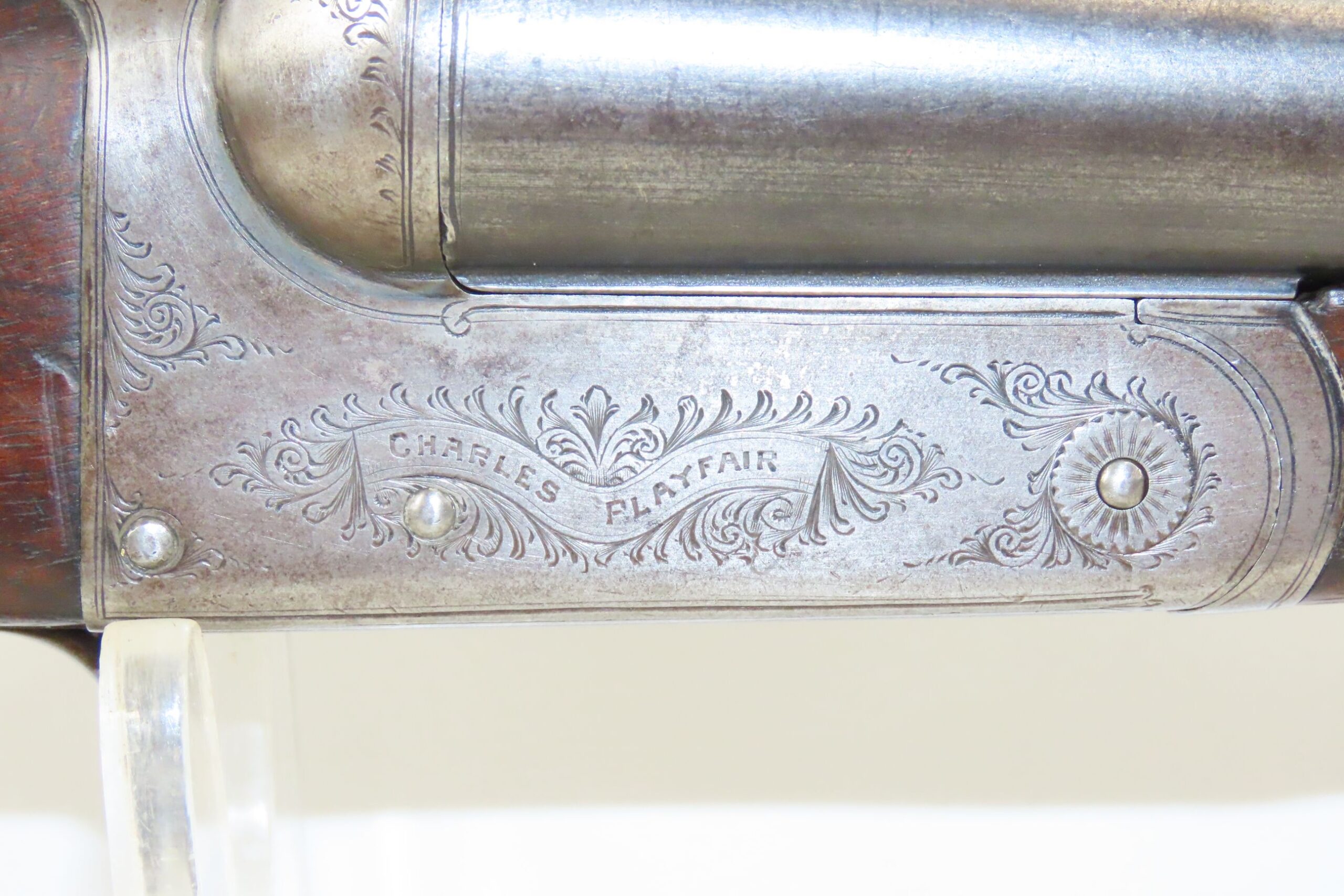 Charles Playfair Boxlock Shotgun 12.1 C&RAntique015 | Ancestry Guns