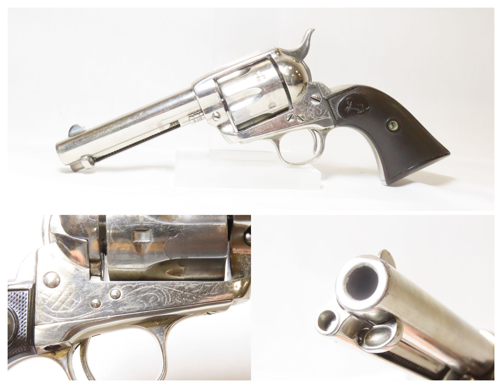 Engraved Colt First Generation Single Action Army Revolver 12.1 C&RAntique001 | Ancestry Guns
