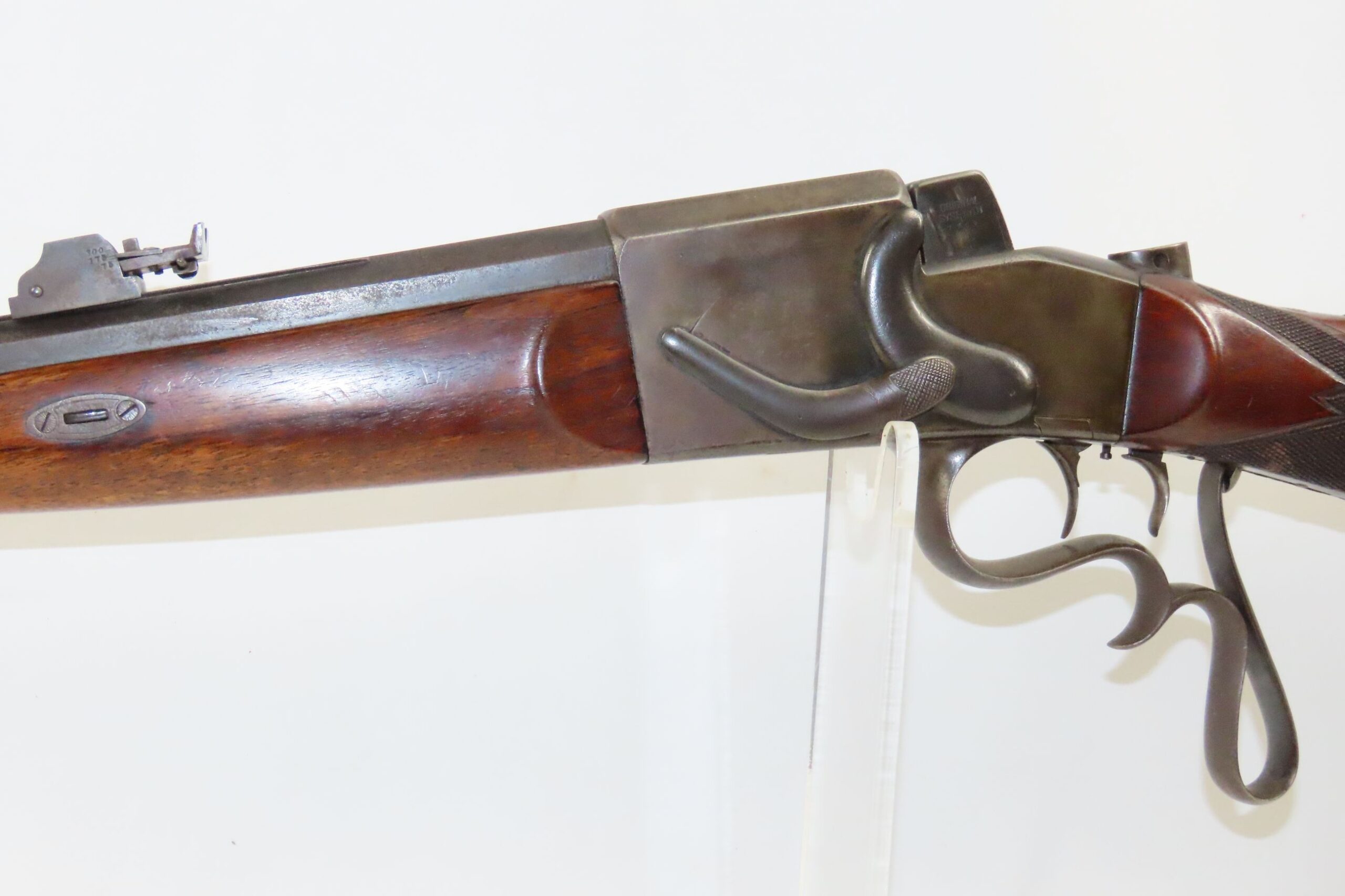 Help identifying a falling block 45-70 rifle : r/guns