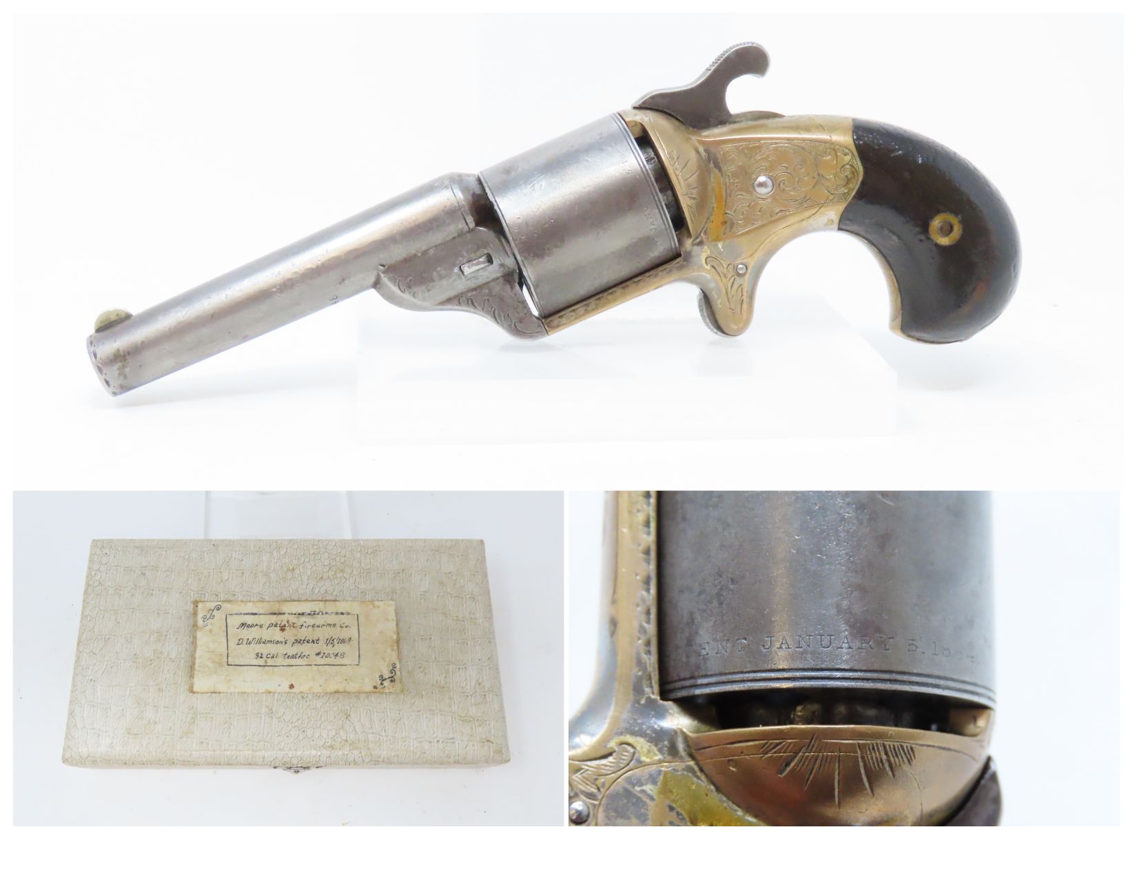 Moore’s Patent Firearms Company Front Loading Teat Firing Revolver 1.12 ...