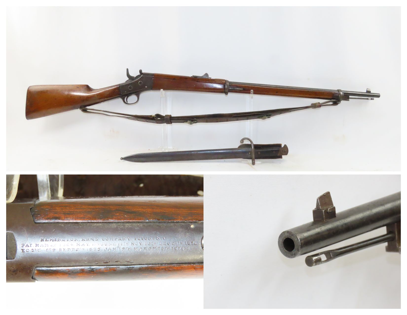 Remington Arms Model 1897 Rifle with Bayonet 12.6 C&RAntique001 ...