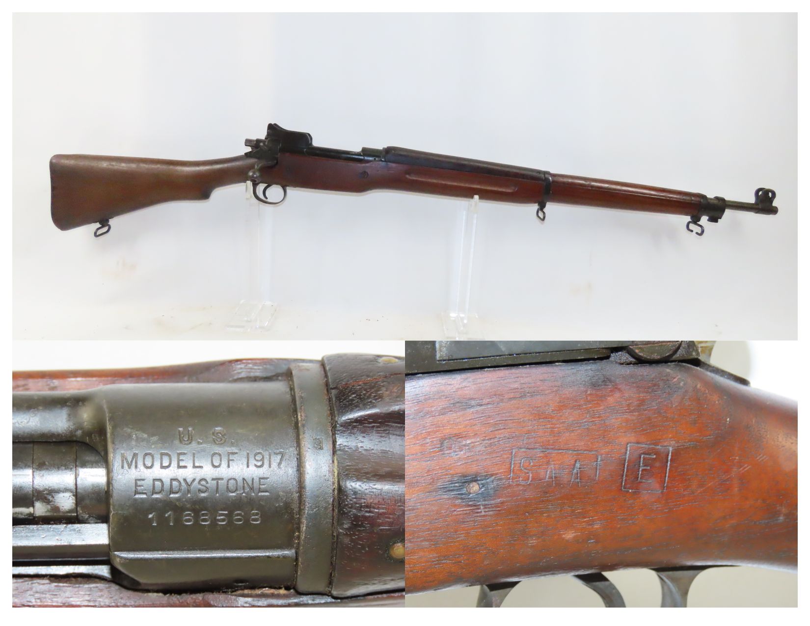 U.S. Eddystone Model 1917 RIfle 12.22 C&RAntique001 | Ancestry Guns