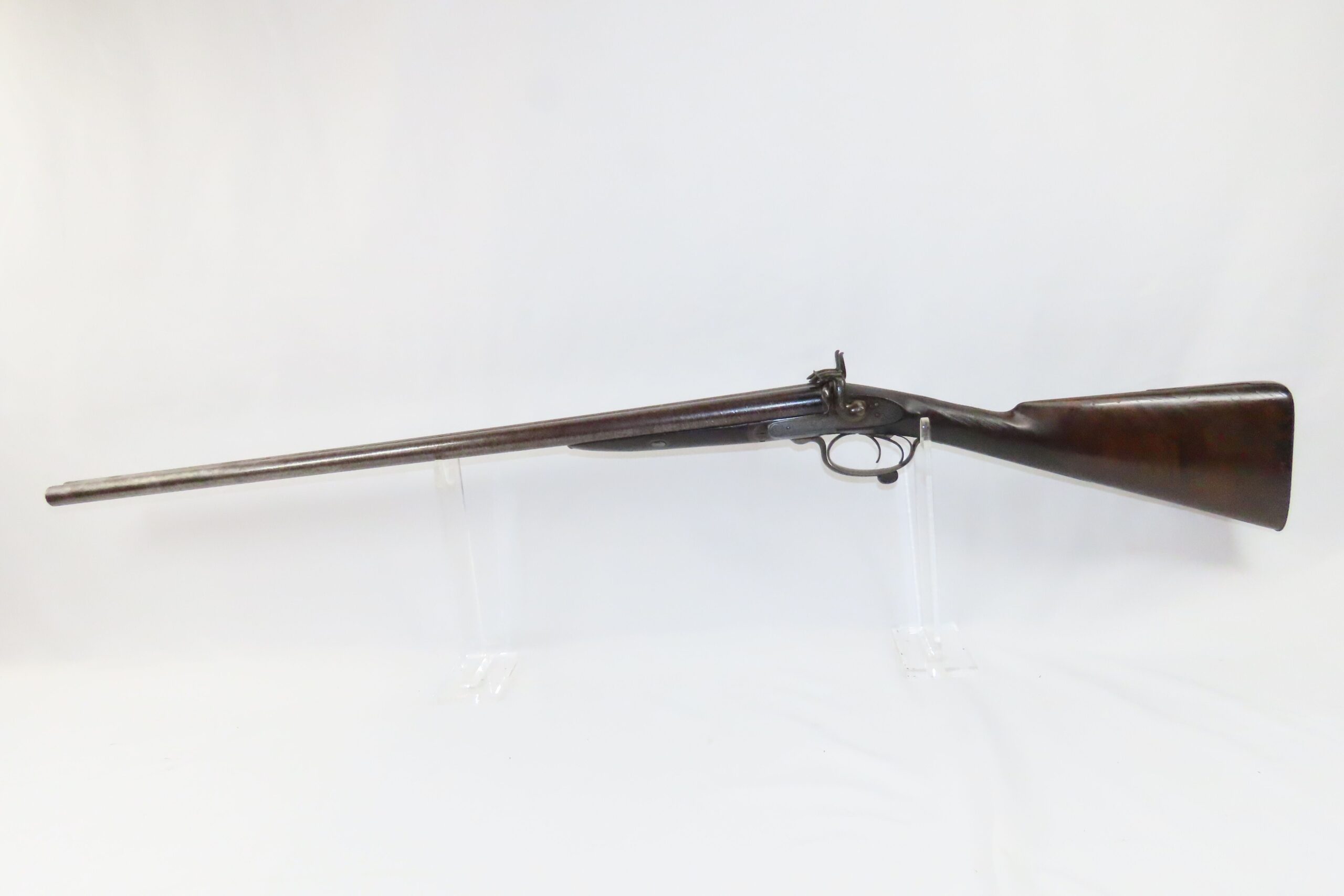 Engraved Thomas Boss 12 Bore Pinfire Double barrel Rotary Underlever ...